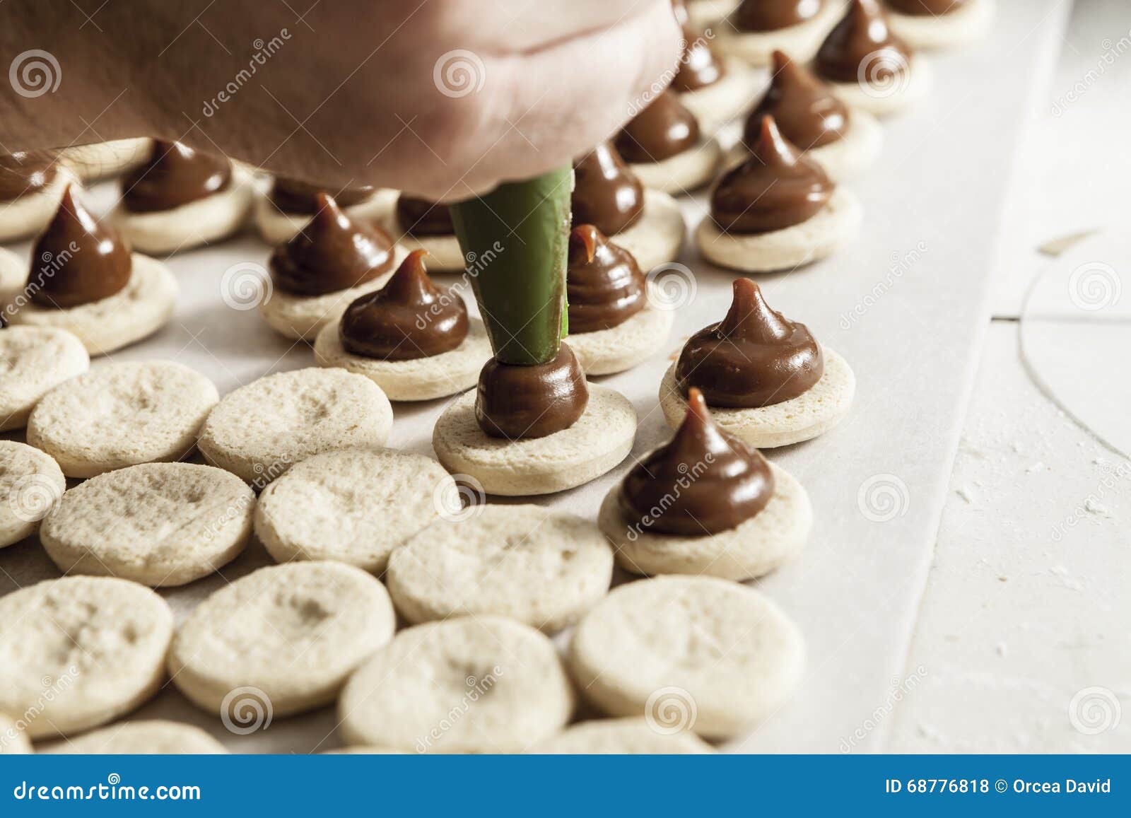 Making Sweets stock photo. Image of cook, chocolate, crunchy - 68776818