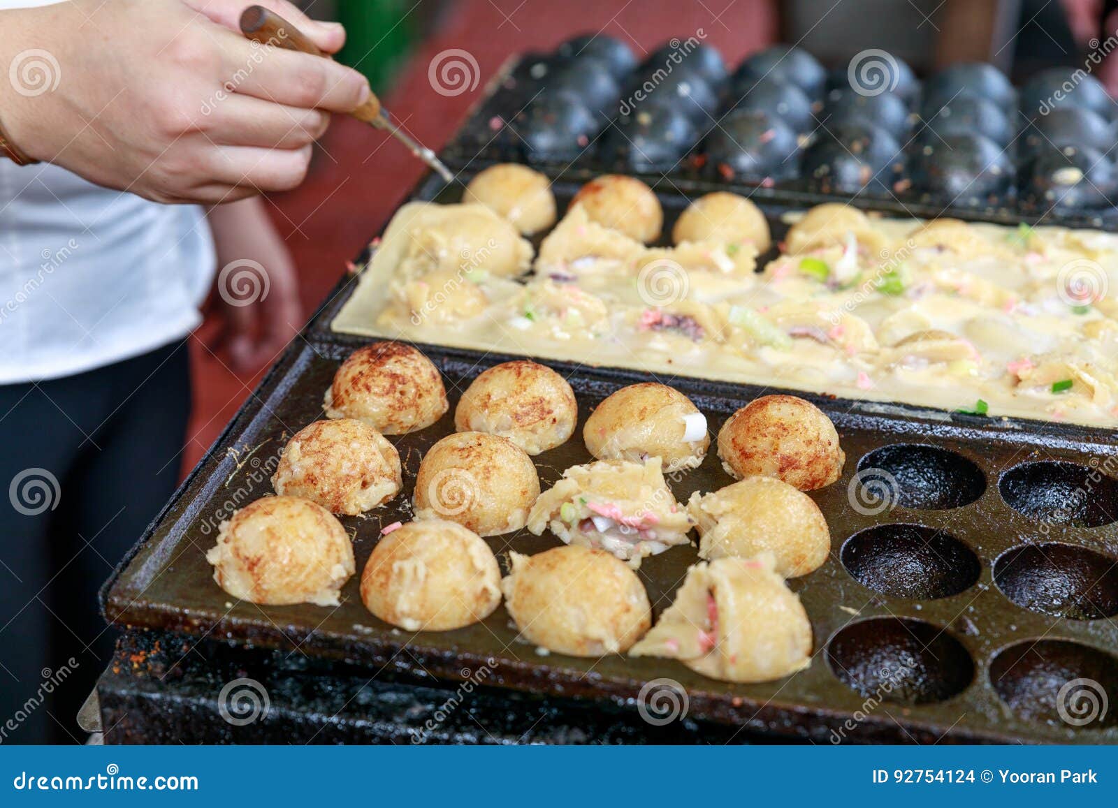 Making of Takoyaki stock photo. Image of brown, takoyaki - 92754124