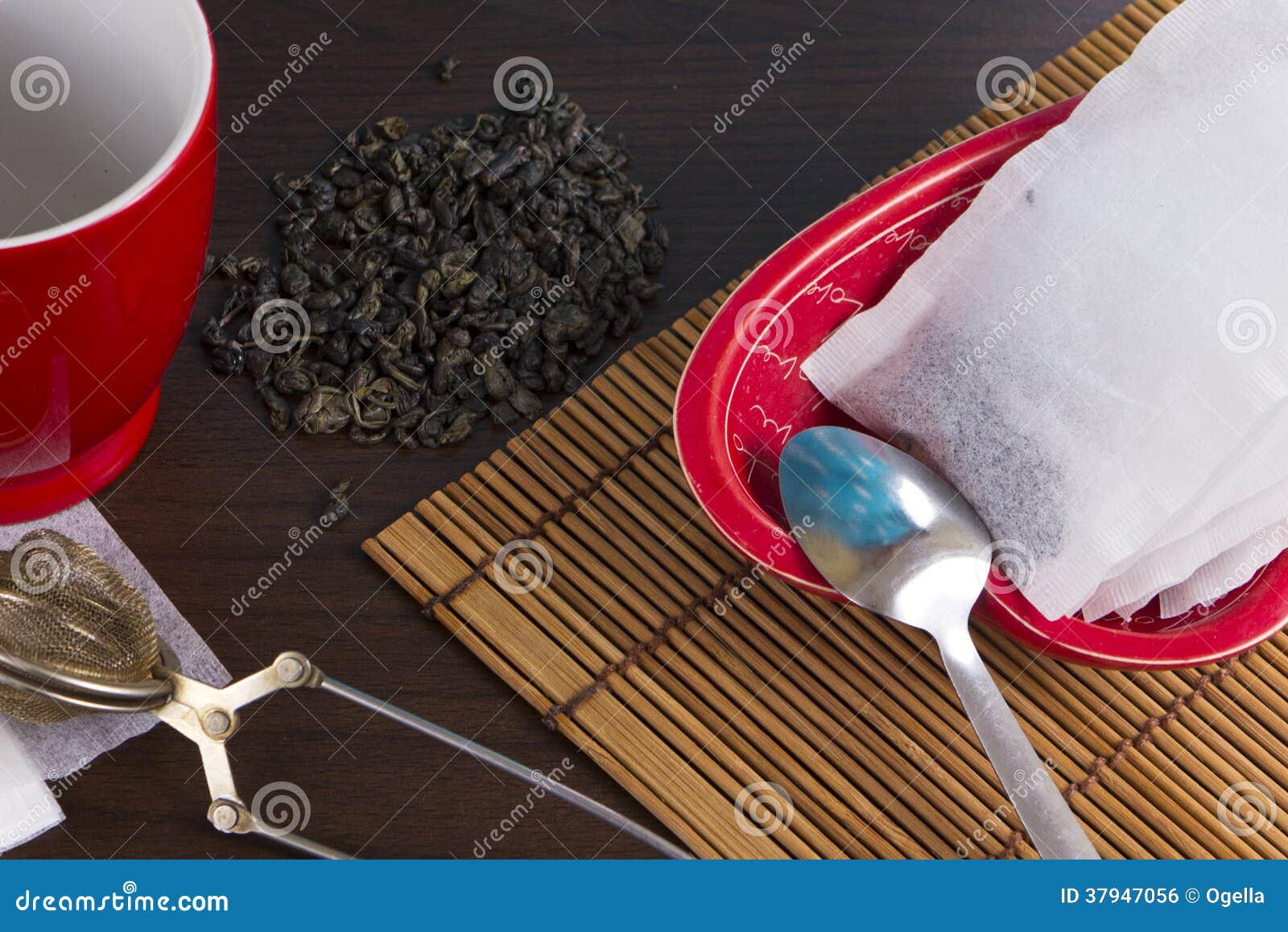 Making tea in kitchen stock photo. Image of scattered - 37947056