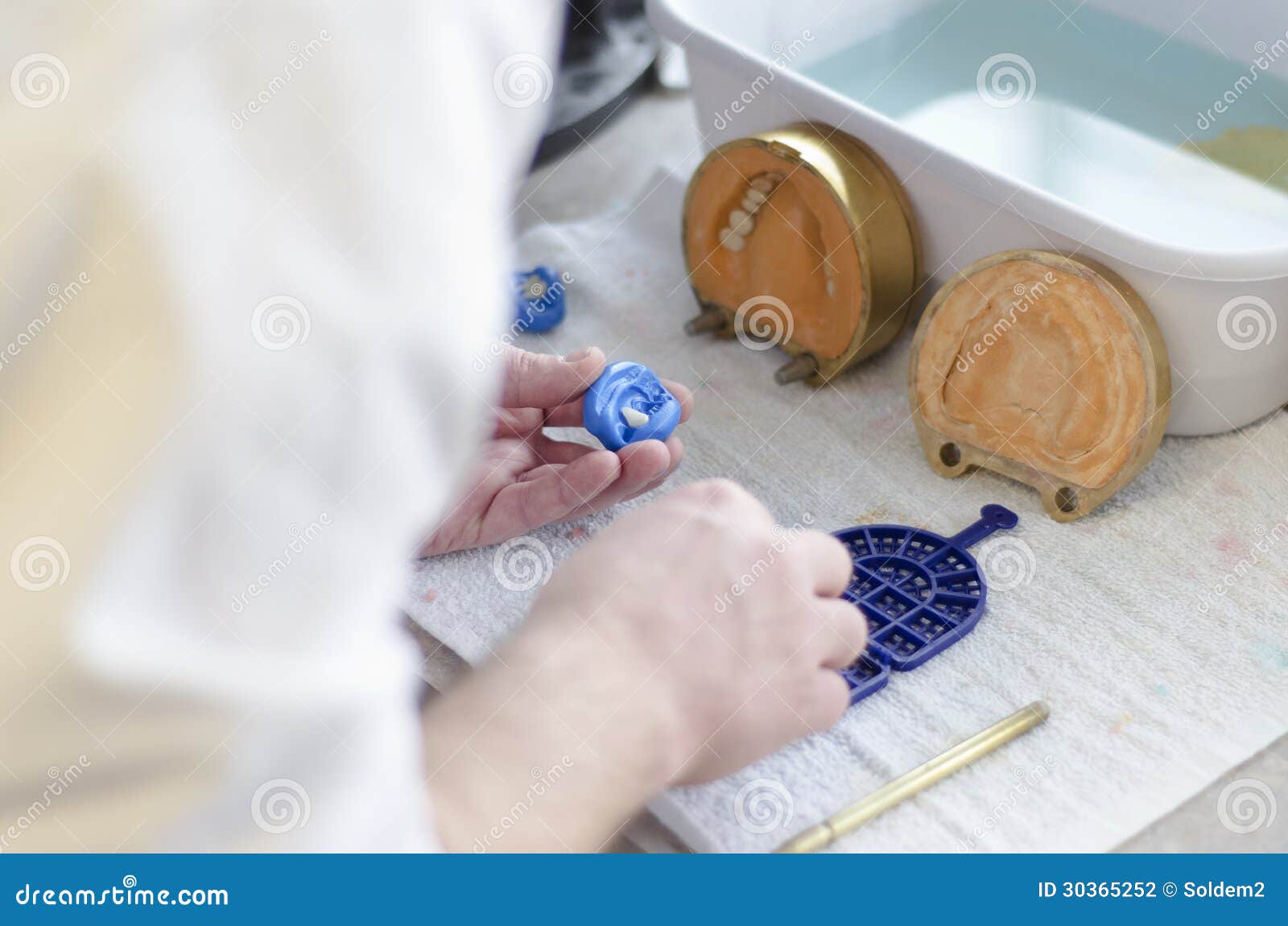 Making teeth stock photo. Image of procedure, stomatology - 30365252