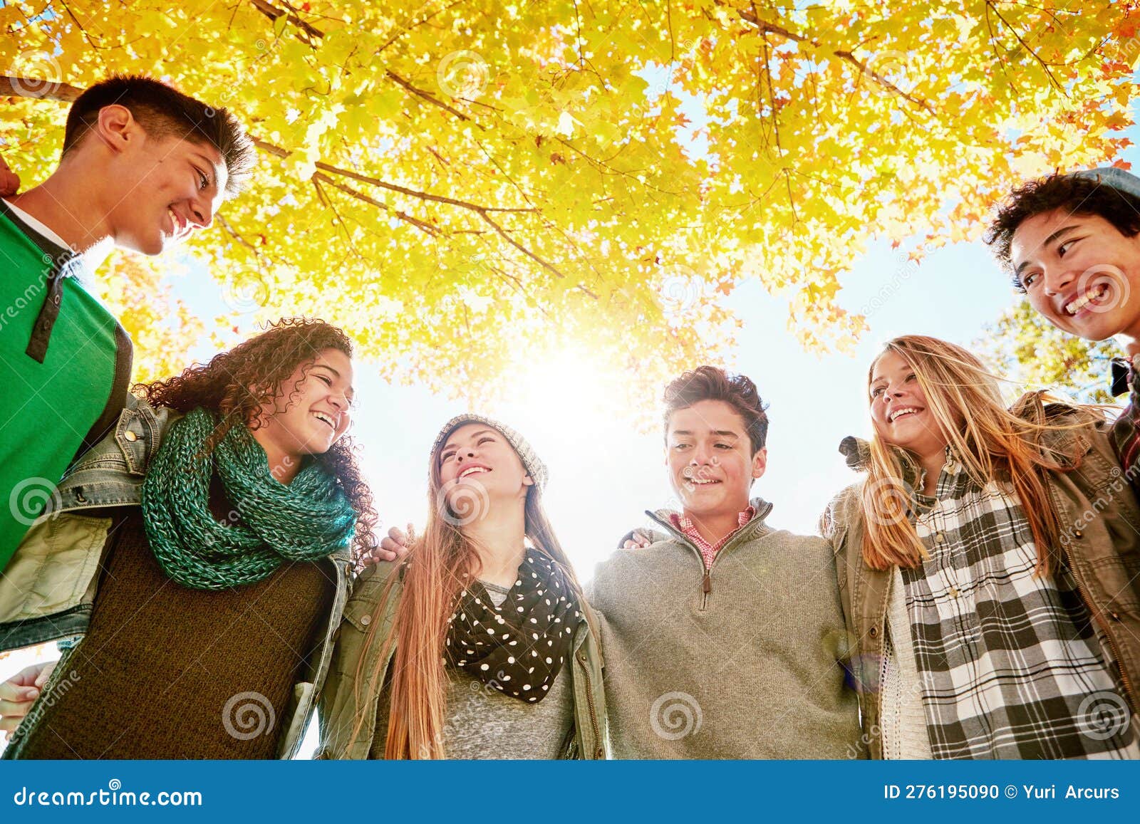 Making Time for Friends. a Group of Young Friends Enjoying a Day at the ...