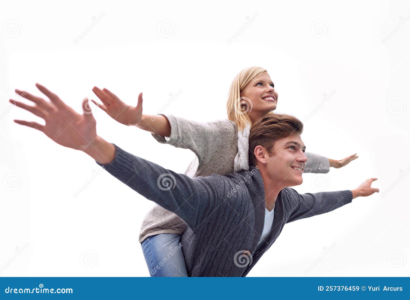 Making Time To Have Fun Together A Young Woman Riding On Her