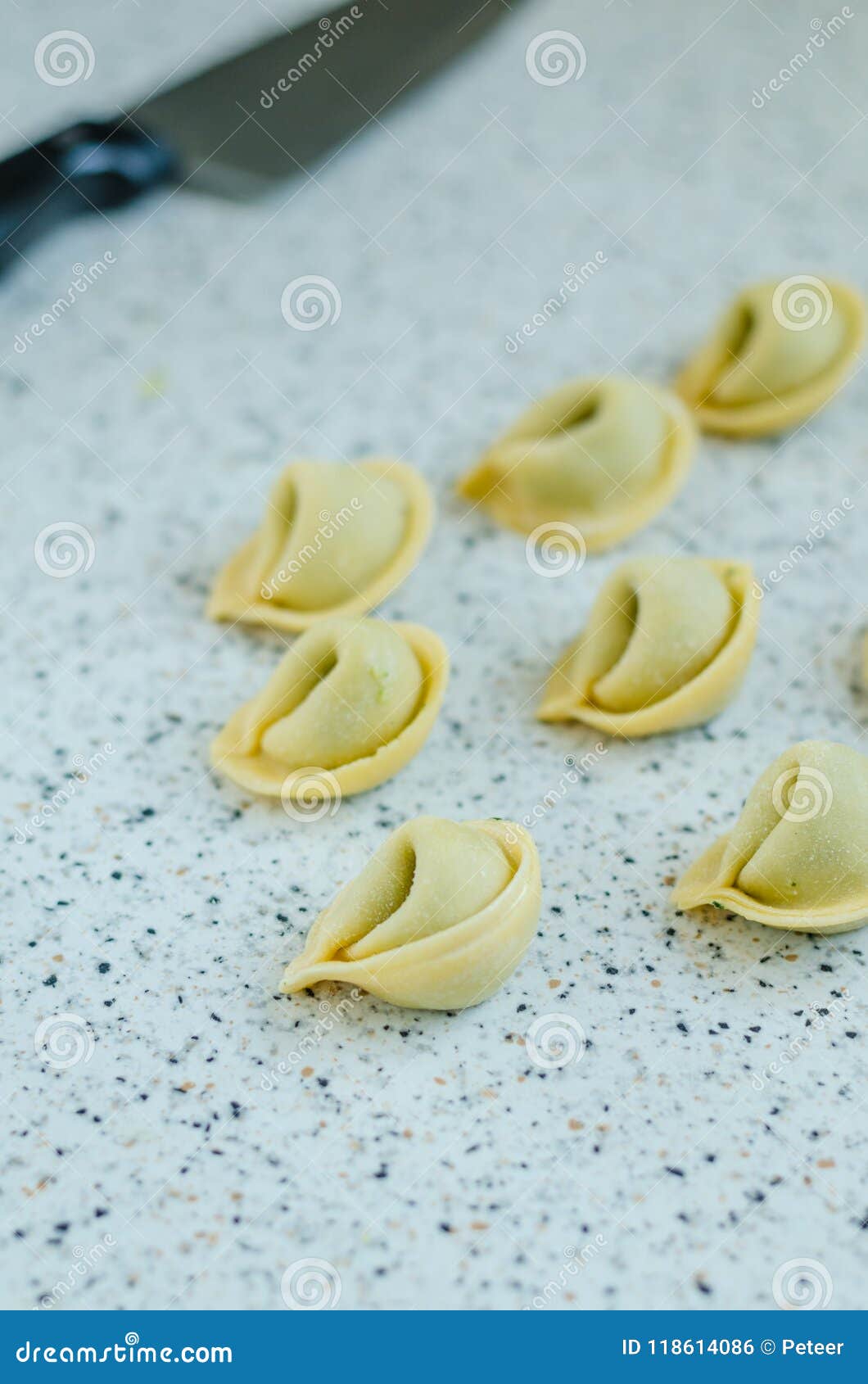 Making tortellini stock photo. Image of cuisine, diet - 118614086