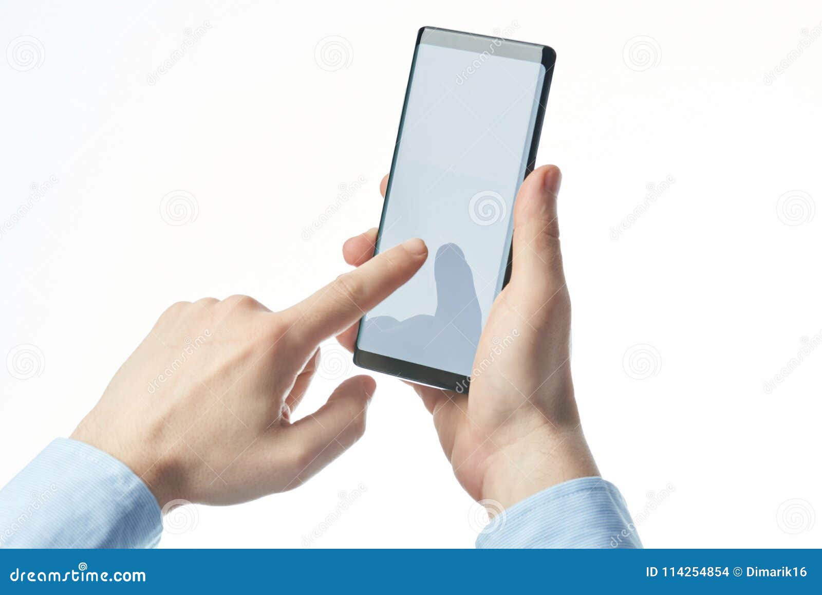 Making Touch or Swipe Smartphone Screen Stock Photo - Image of display ...