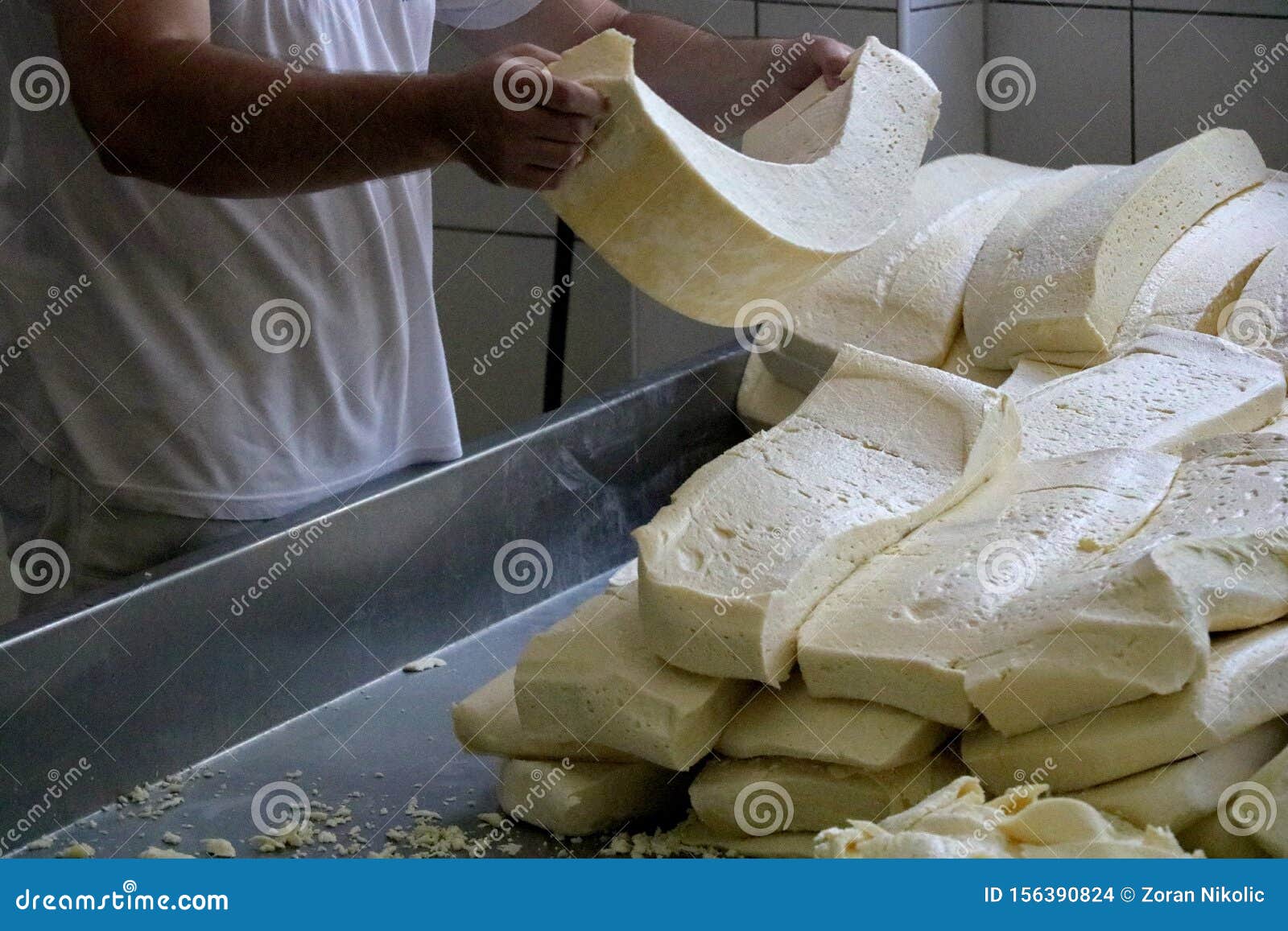 Making Traditional Pirot Serbia Cheese Stock Photo - Image of culinary ...