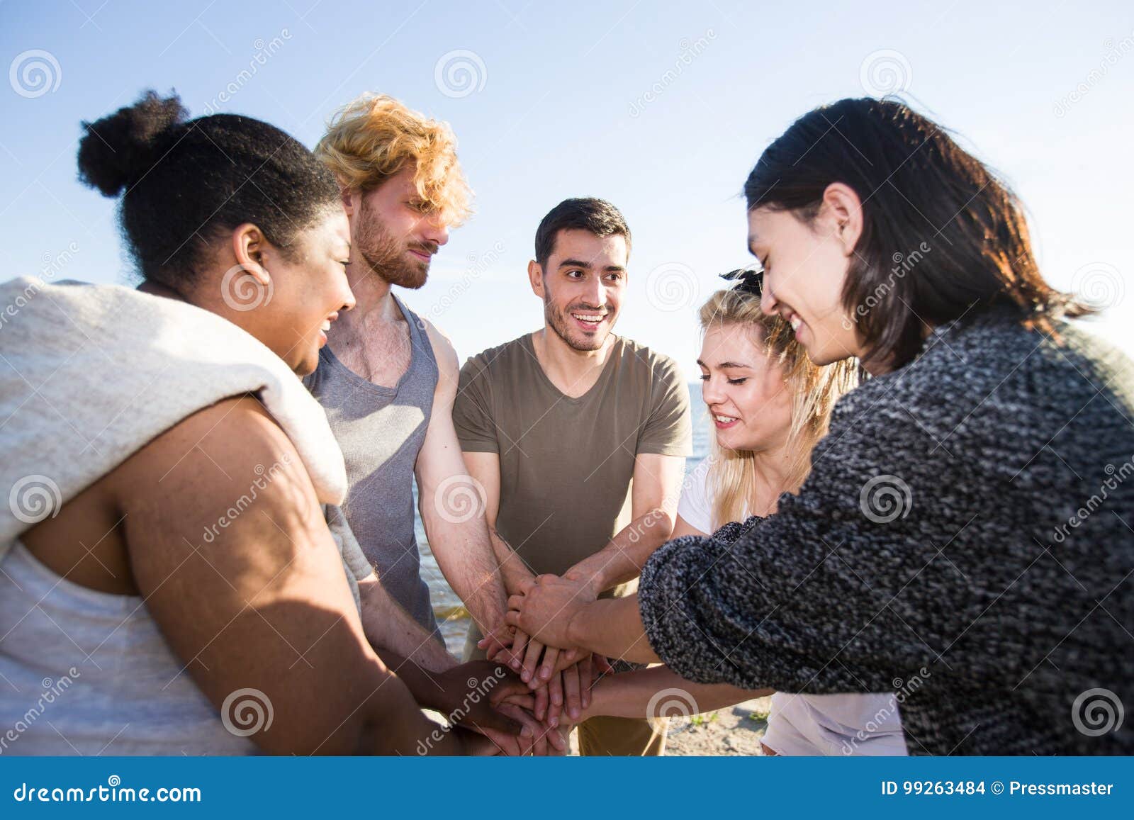 Making unity stock photo. Image of handshake, girl, group - 99263484