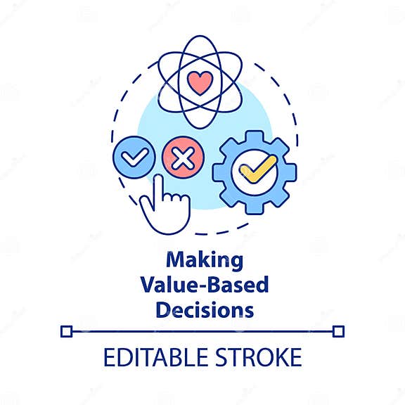 Making Value-based Decisions Concept Icon Stock Vector - Illustration ...