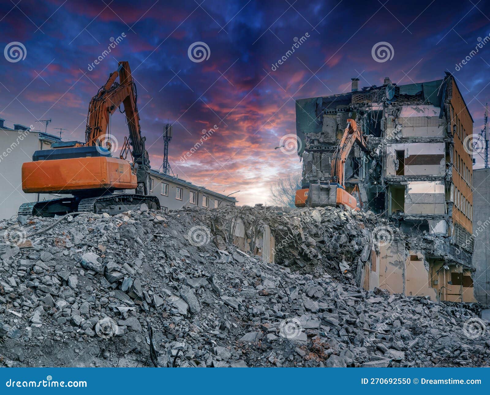 Making Way for Progress: Yellow Excavator Clears the Path for New ...