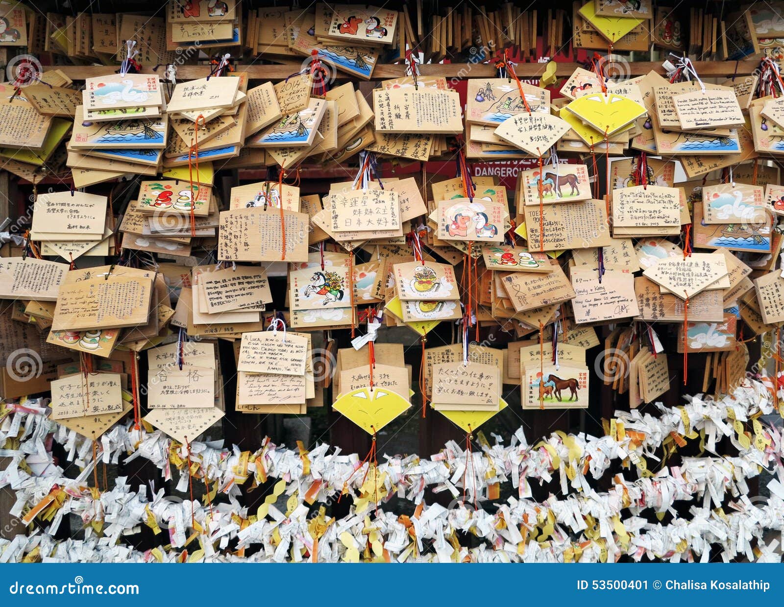 Making a Wish in an Asian Traditional Way Editorial Photo - Image of ...