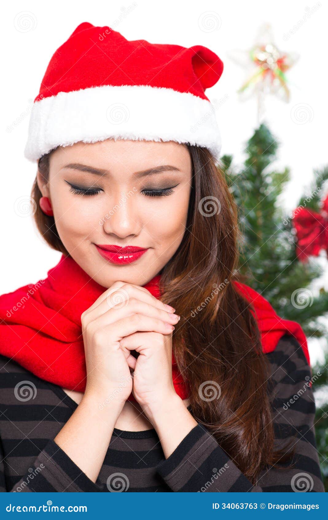 Making a wish stock image. Image of celebrate, posing - 34063763