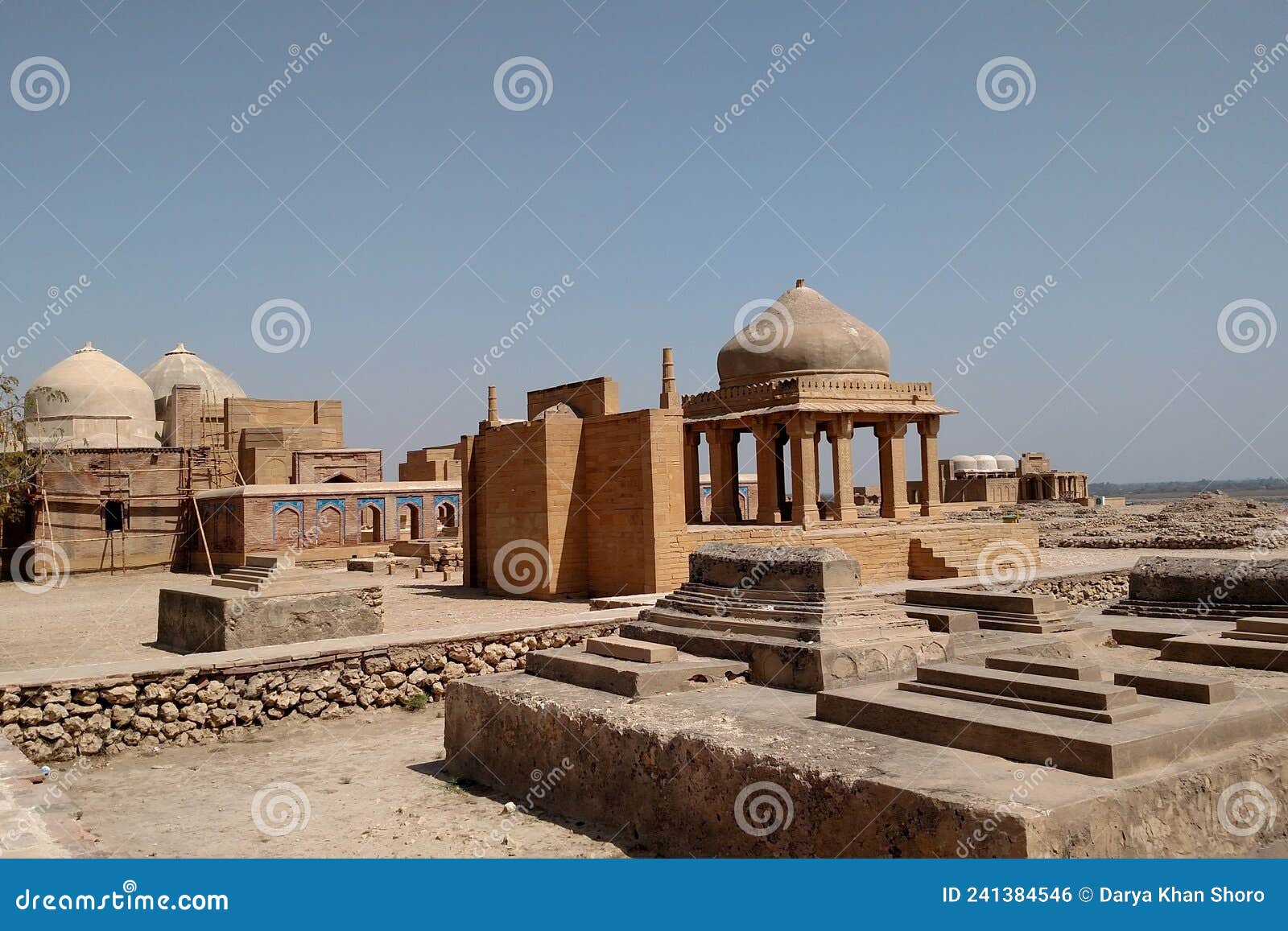 Makli Graveyard stock photo. Image of history, district - 241384546