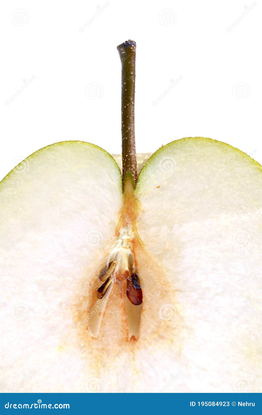 Makro Der Halbierten Kolossale Birne Mit Saatgut Stockbild - Bild von ...