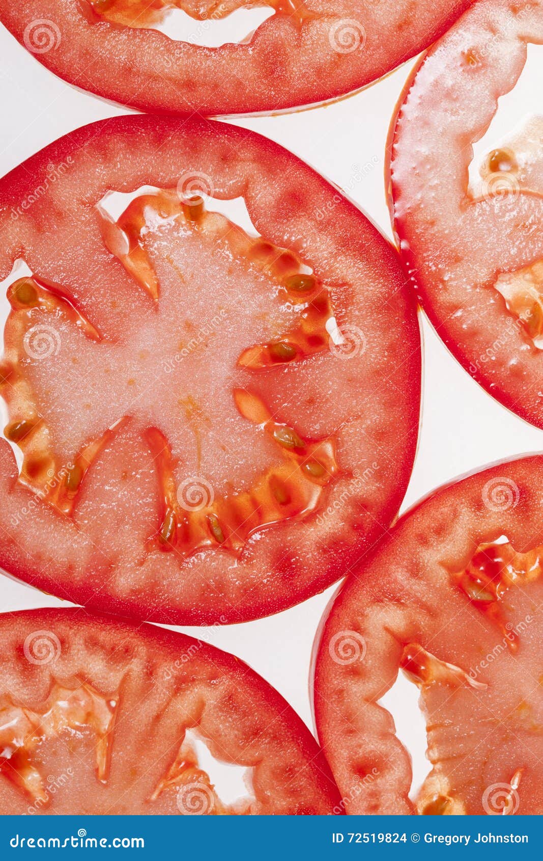 Makrobild Von Scheiben Von Tomaten Stockfoto - Bild von farbe, gesund ...