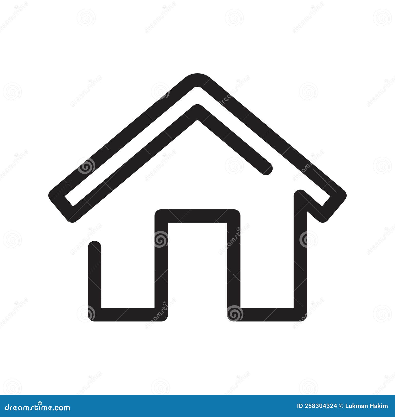 Home Line Icon. House Vector Illustration Isolated on White Stock ...