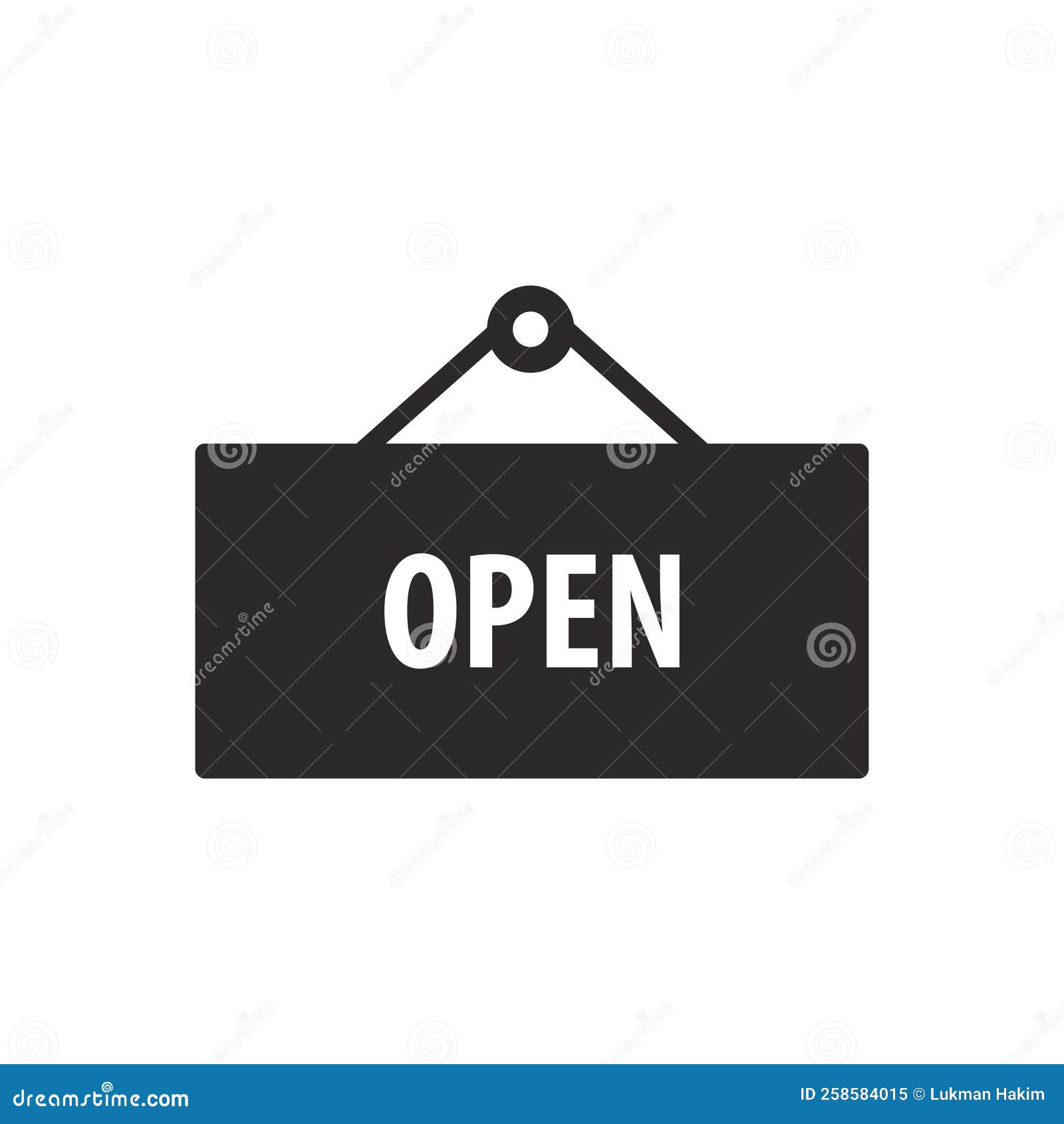 Open Sign Vector Icon Open Icon Symbol, Logo Illustration. Vector ...