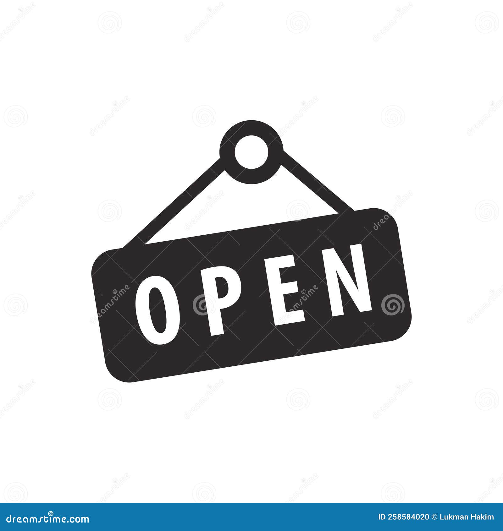 Open Sign Vector Icon Open Icon Symbol, Logo Illustration. Vector ...