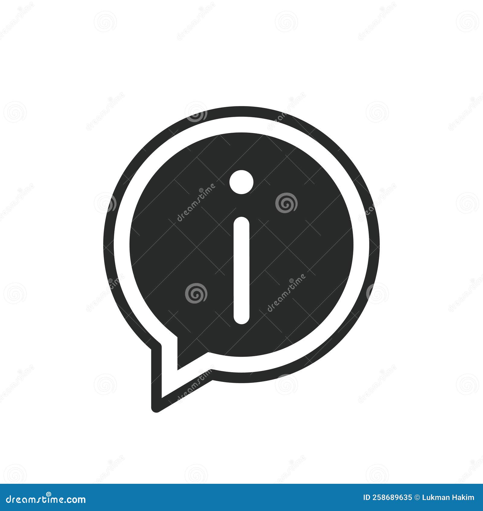 Information Icon in Flat Style, Info Symbol Stock Vector - Illustration ...