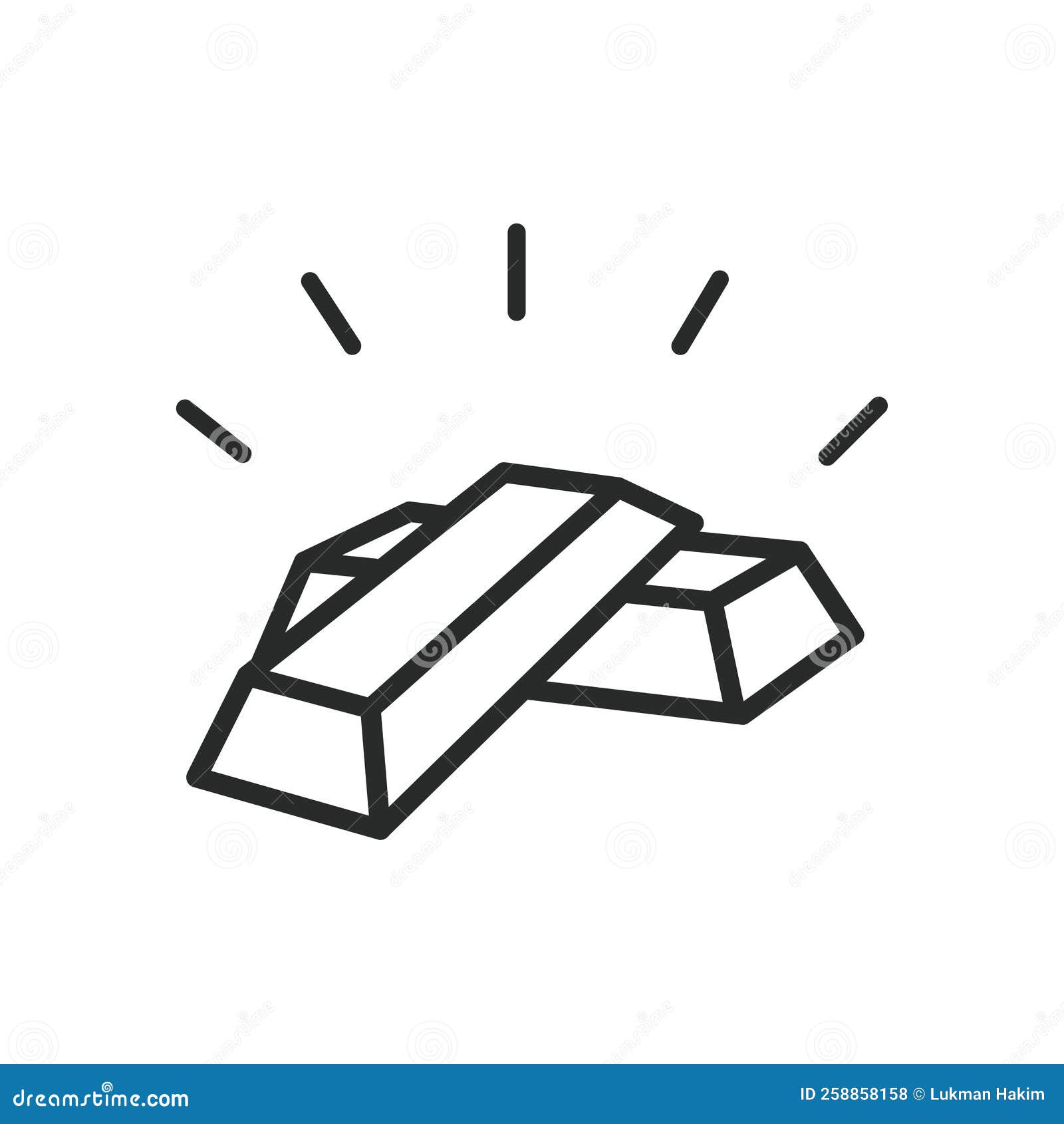 Gold Bar Vector Design Illustration Stock Vector - Illustration of ...