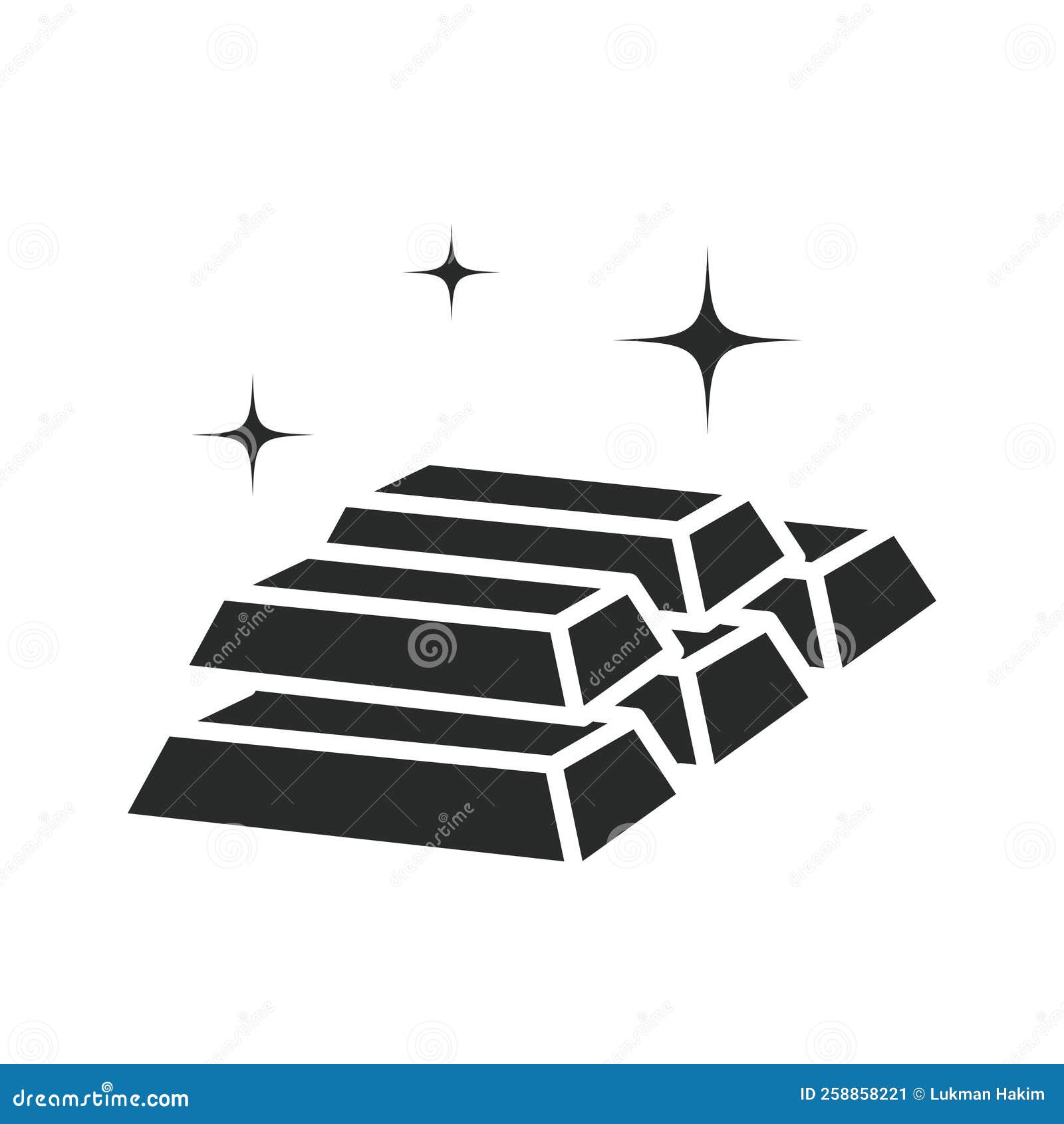 Gold Bar Vector Design Illustration Stock Vector - Illustration of bank ...