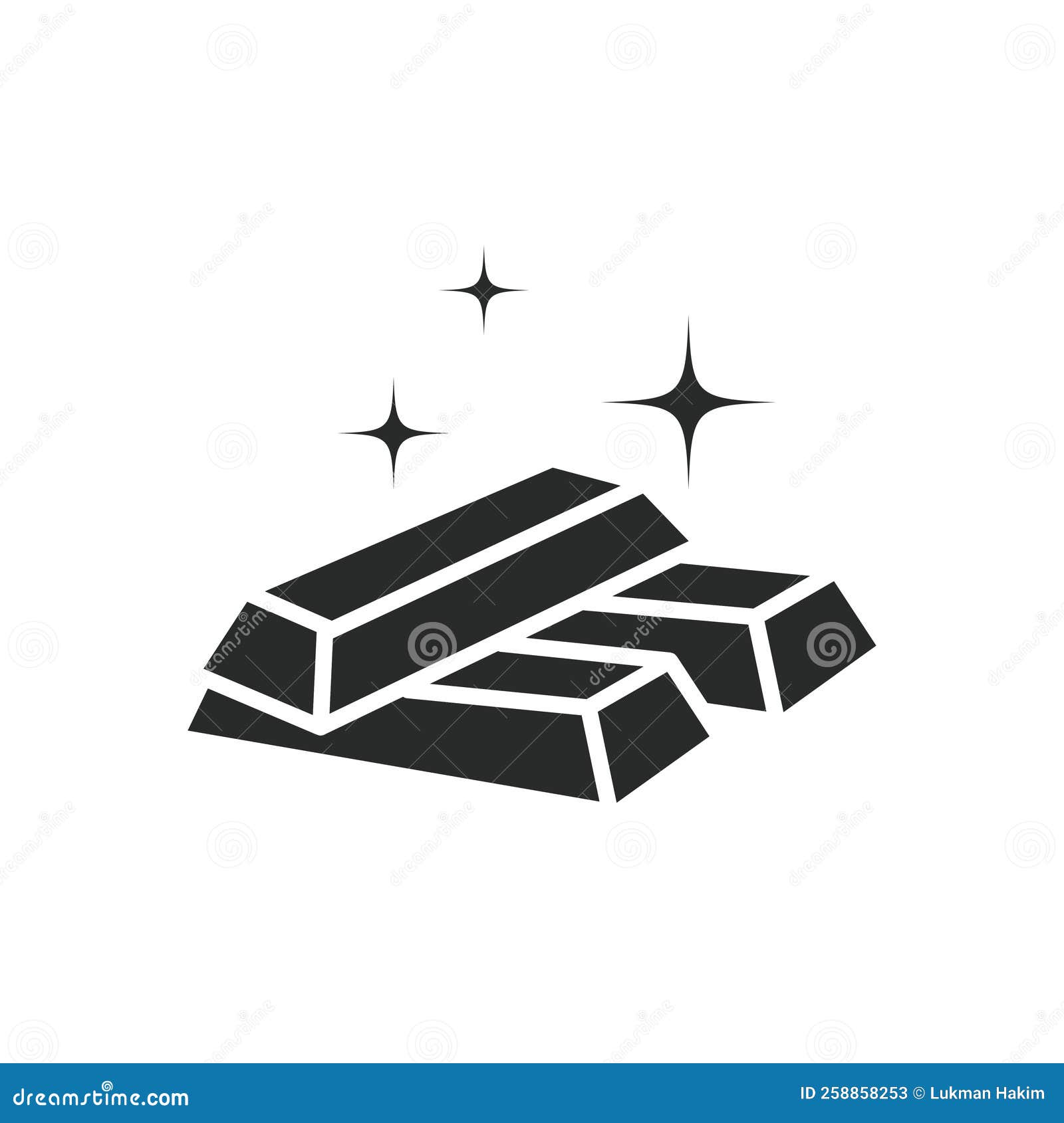 Gold Bar Vector Design Illustration Stock Vector - Illustration of ...