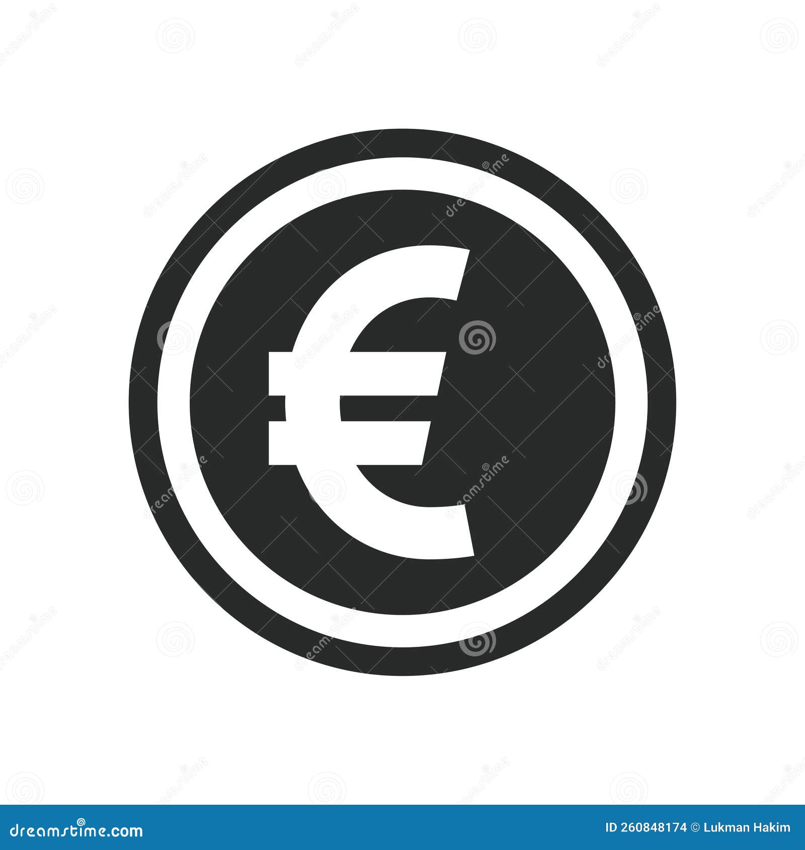 Euro Symbol Icon Vector Design Illustration Stock Vector - Illustration ...