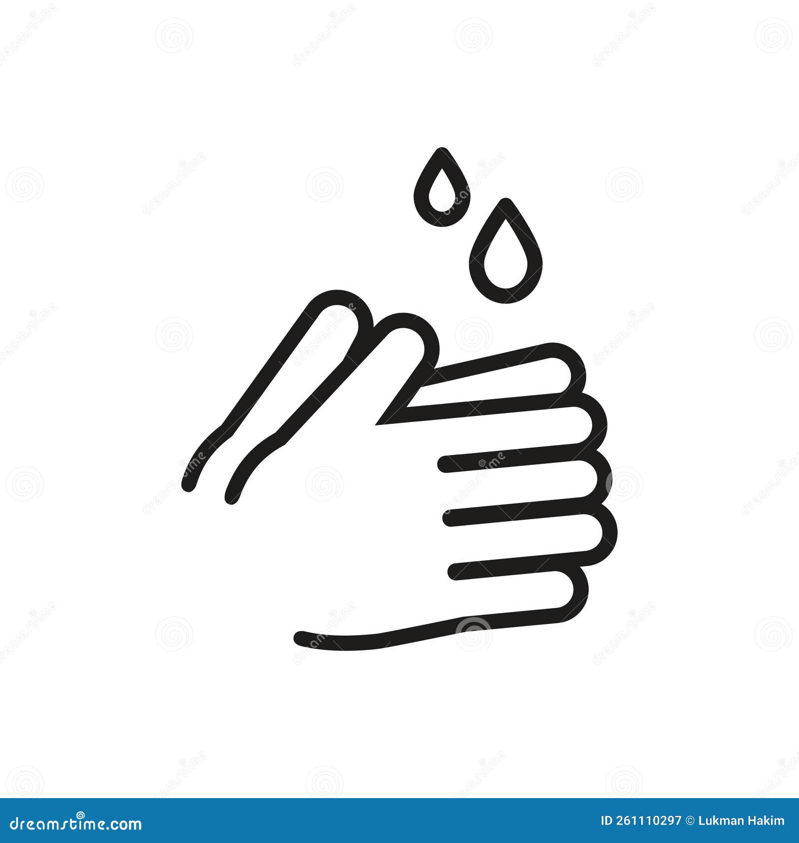 Washing Hands Sign Icon Vetor Design Illustration Stock Vector ...
