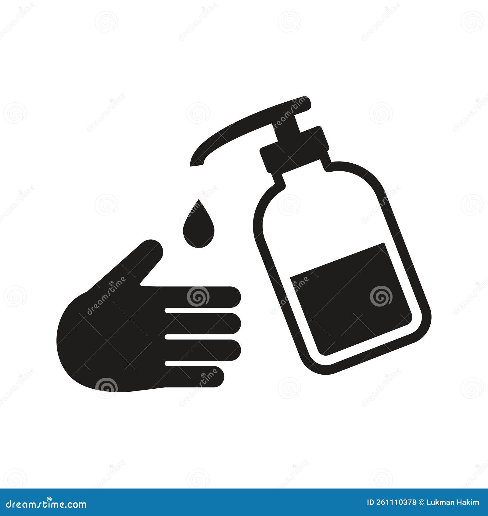 Washing Hands Sign Icon Vetor Design Illustration Stock Vector ...