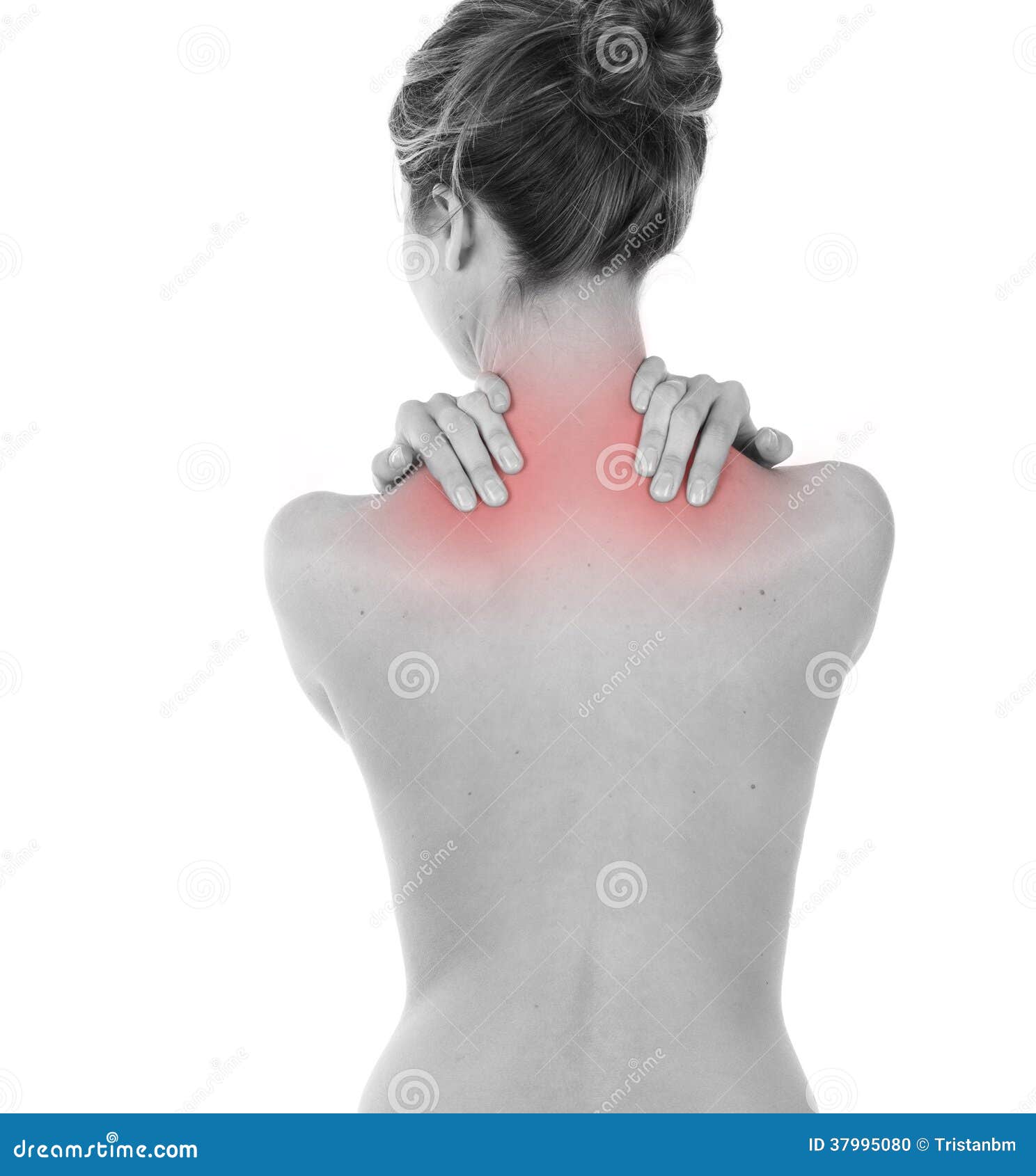 Mal De Trapezius Et De Nuque Photo stock - Image du mauvais, maladie ...