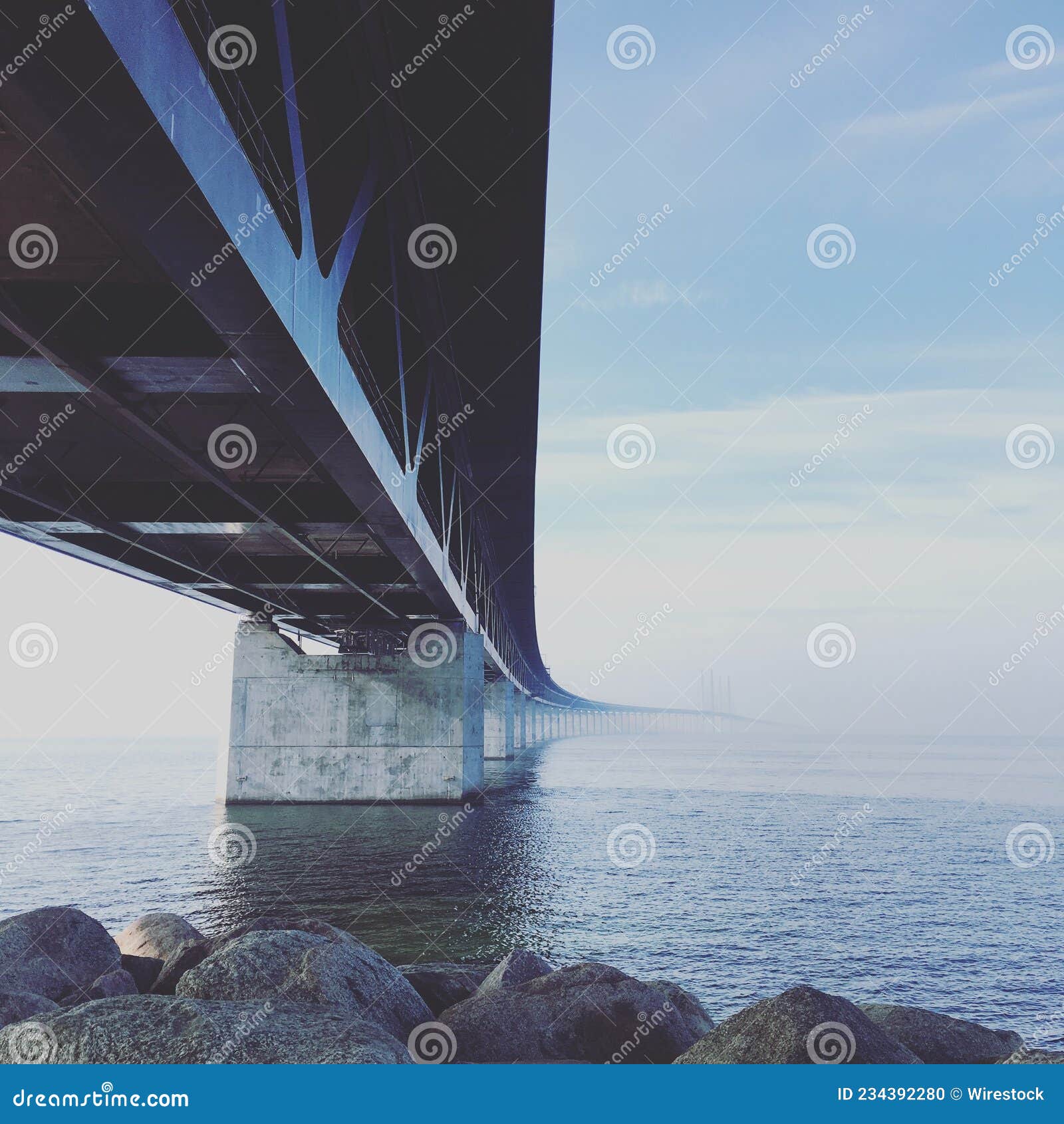 Malmo Bridge in Sweden stock photo. Image of rock, buildings - 234392280