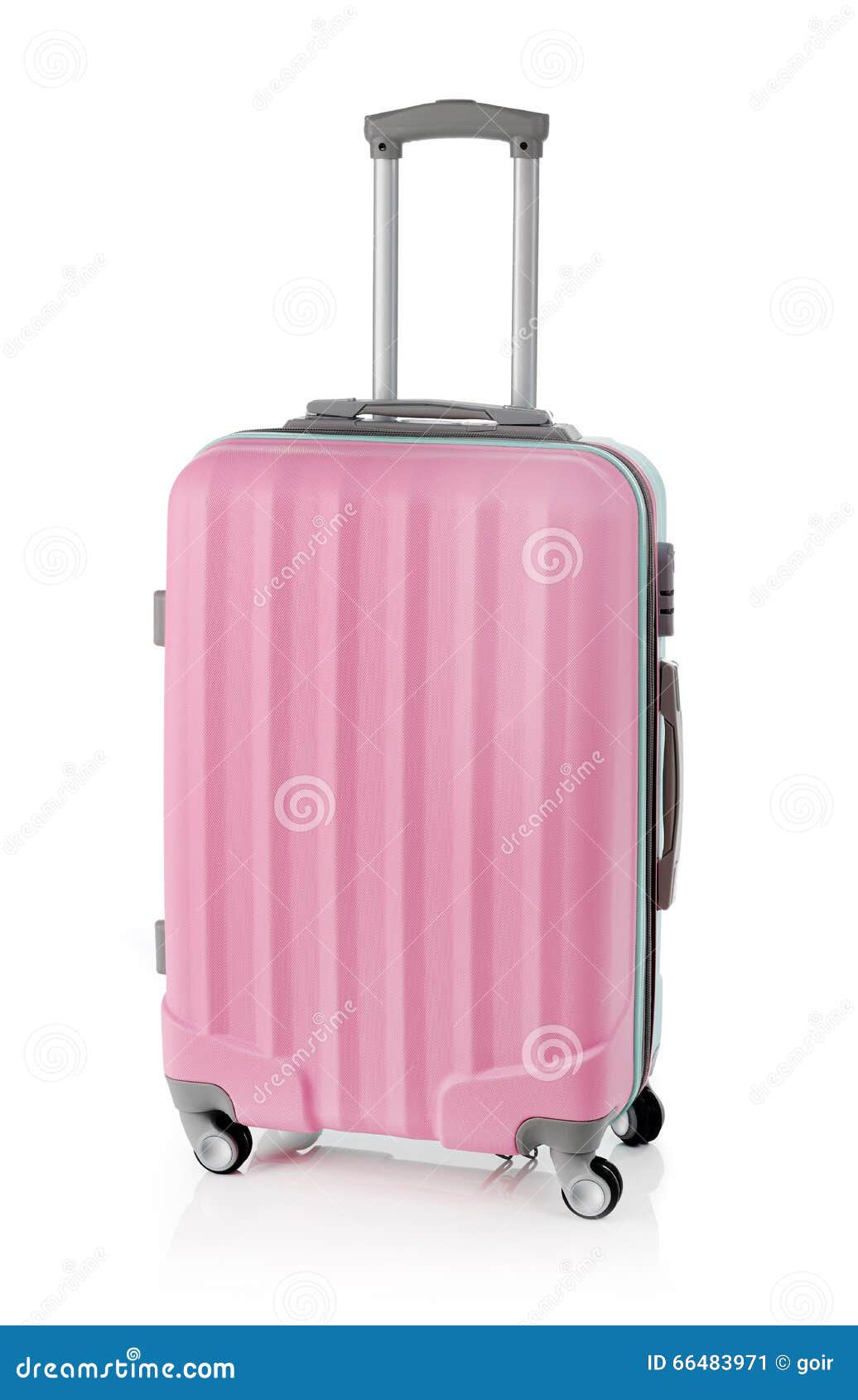 Mala de viagem cor-de-rosa imagem de stock. Imagem de fundo - 66483971