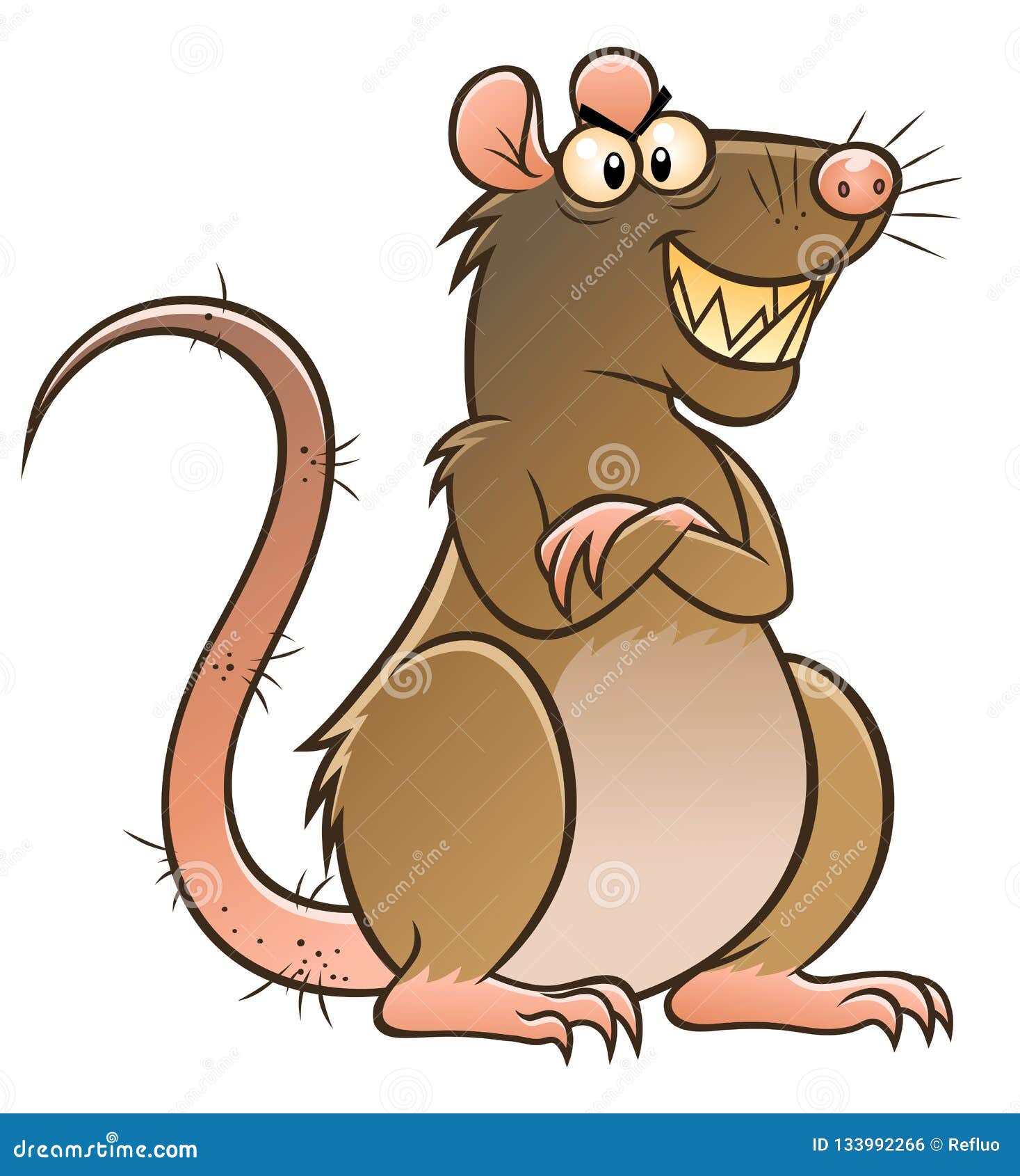 Mala rata de la historieta ilustración del vector. Ilustración de ...