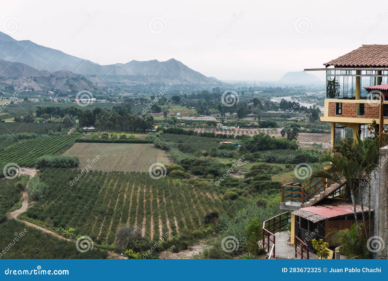 Mala River Valley in Lima Peru Stock Image - Image of relax, view ...