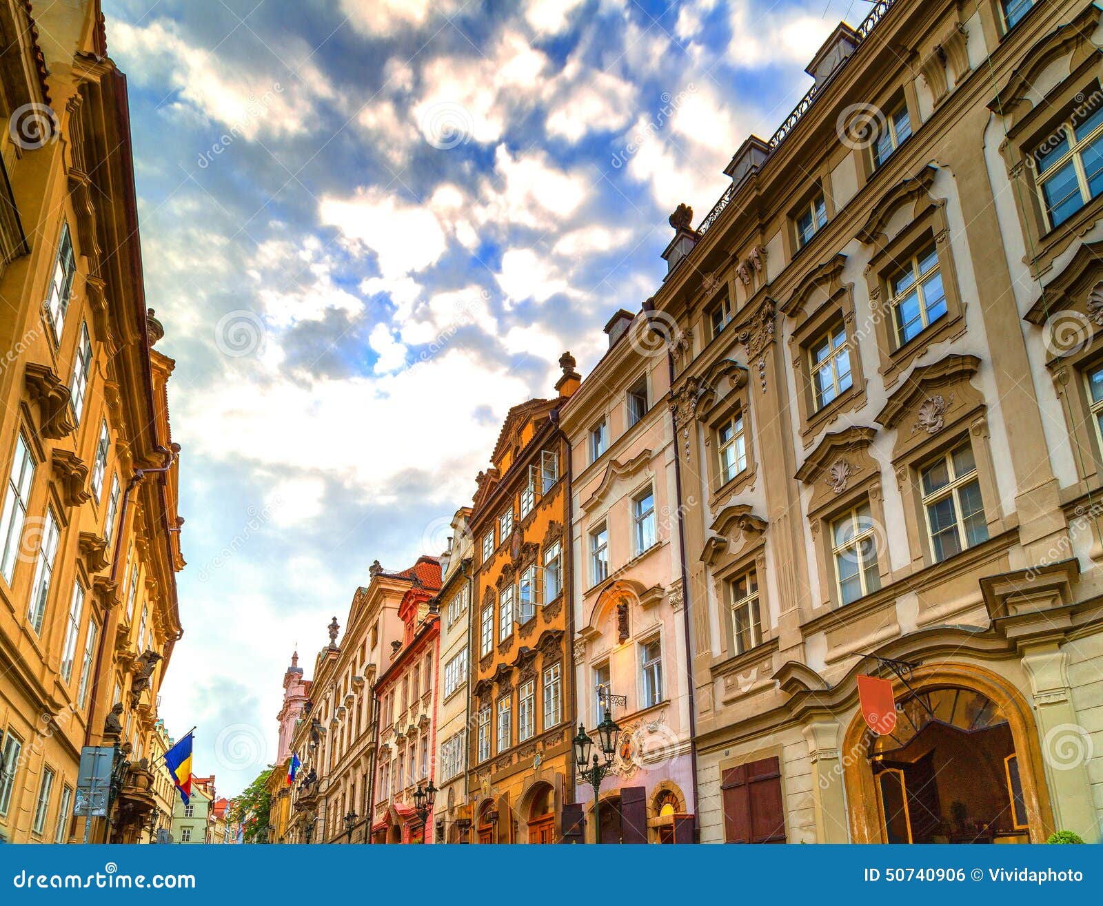 Mala Strana streets stock photo. Image of building, historic - 50740906