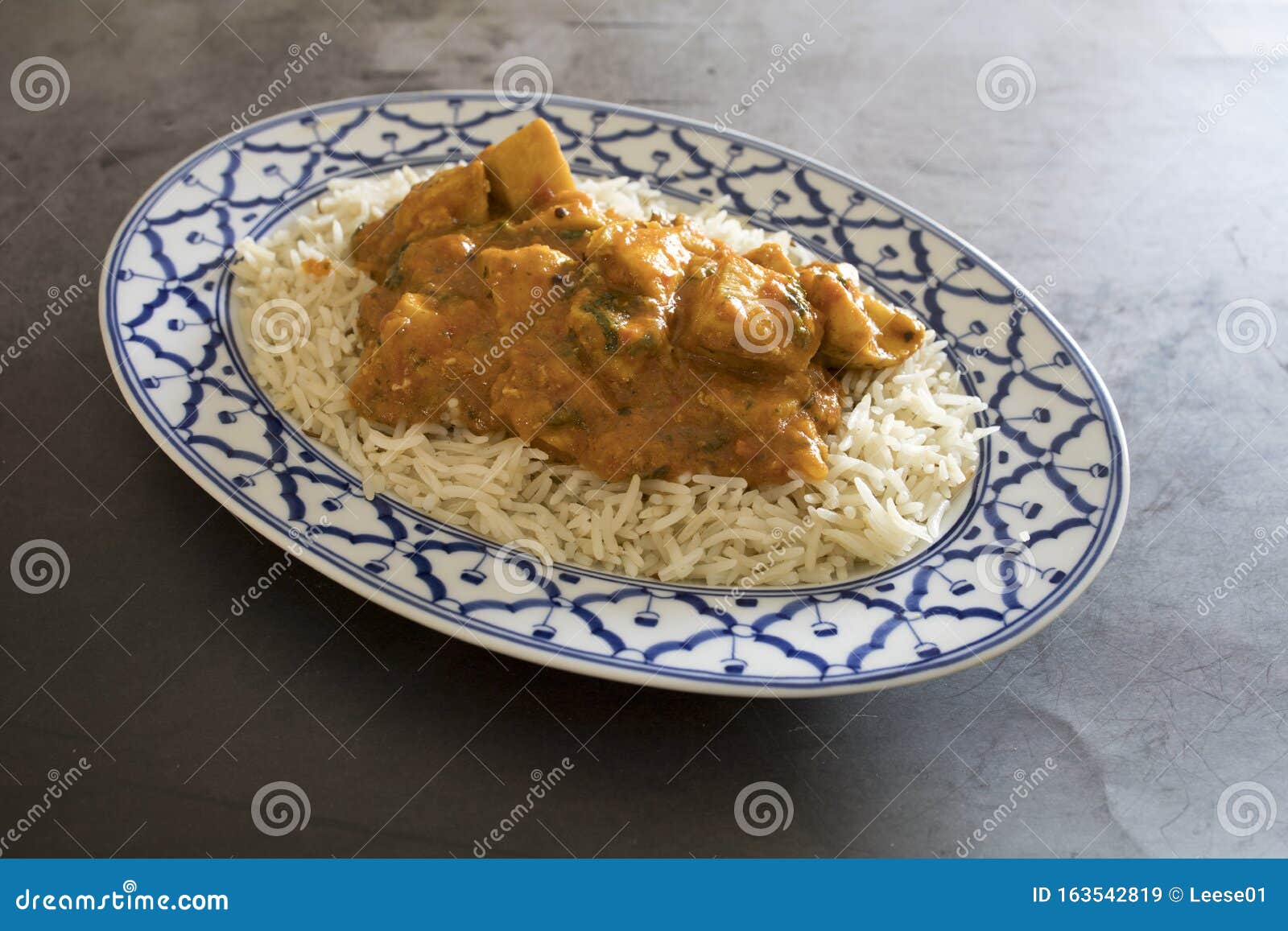 Malabar Chicken Curry with Rice Stock Image - Image of traditional ...