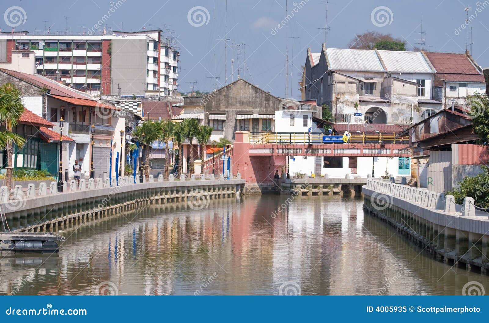Malacca River at Kampang Jawa Stock Image - Image of melaka, malaka ...
