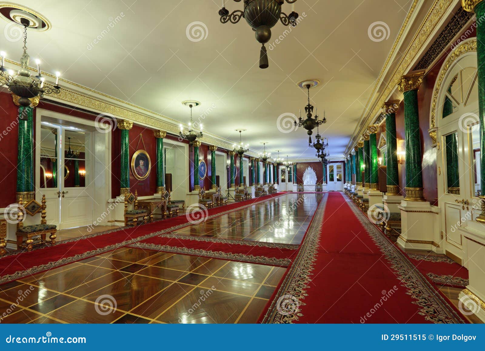 Malachite foyer stock image. Image of ceremonial, architecture - 29511515