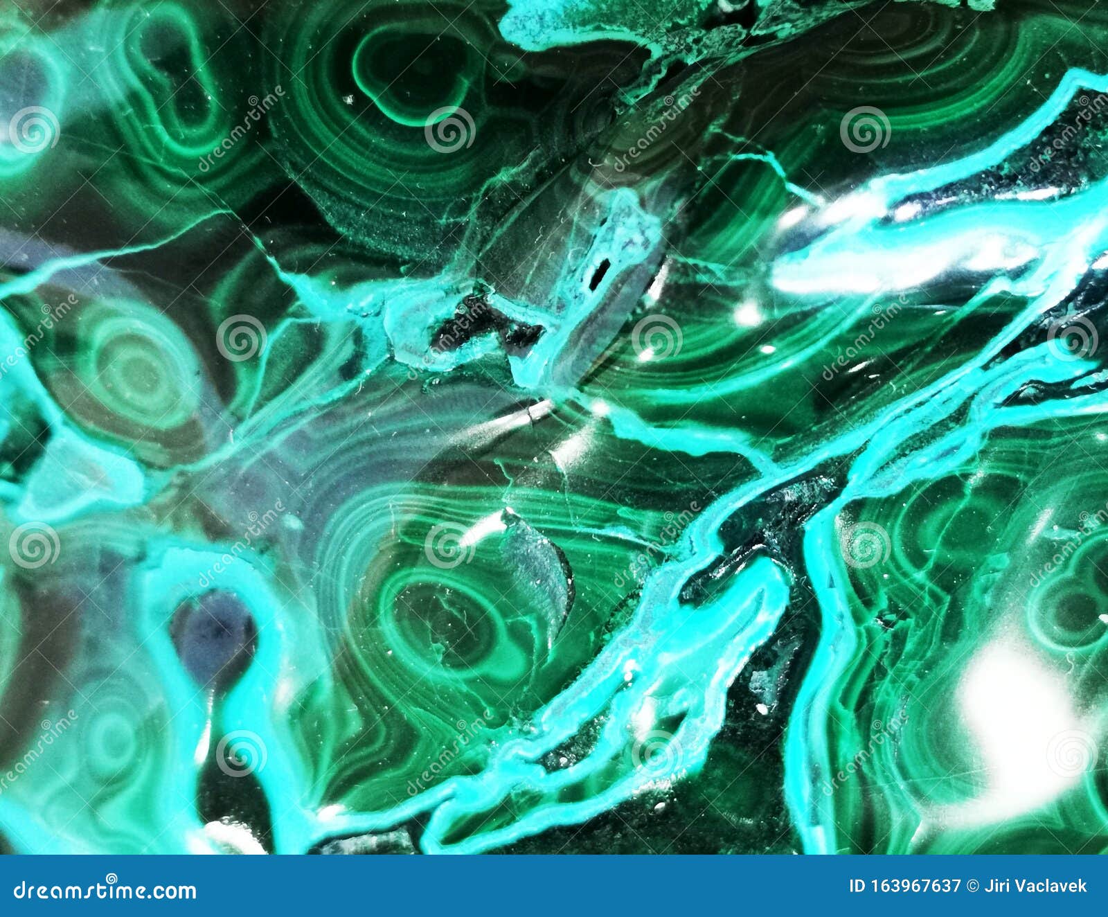 Malachite mineral texture stock image. Image of nature - 163967637