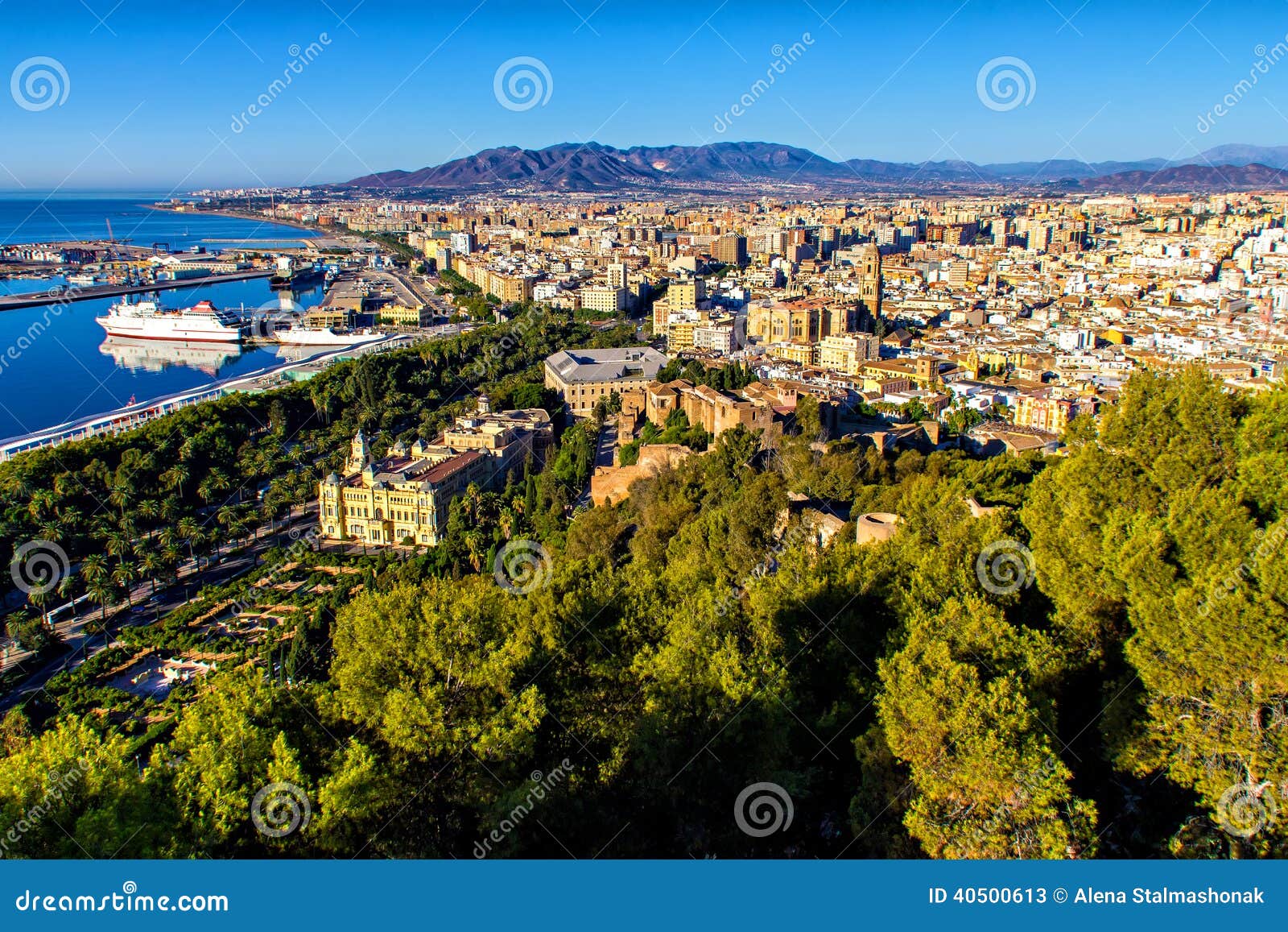 Malaga stock image. Image of panoramic, location, city - 40500613