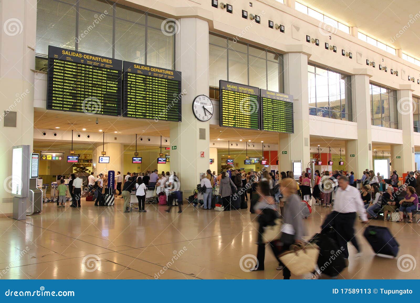 Malaga airport editorial stock photo. Image of concourse - 17589113