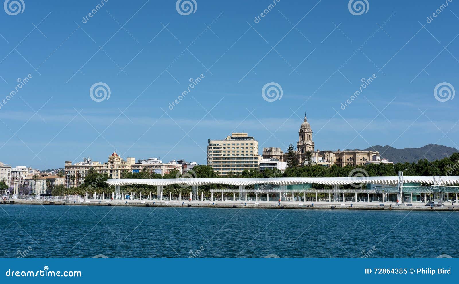MALAGA, ANDALUCIA/SPAIN - MAY 25 : View of the Malaga Skyline in ...