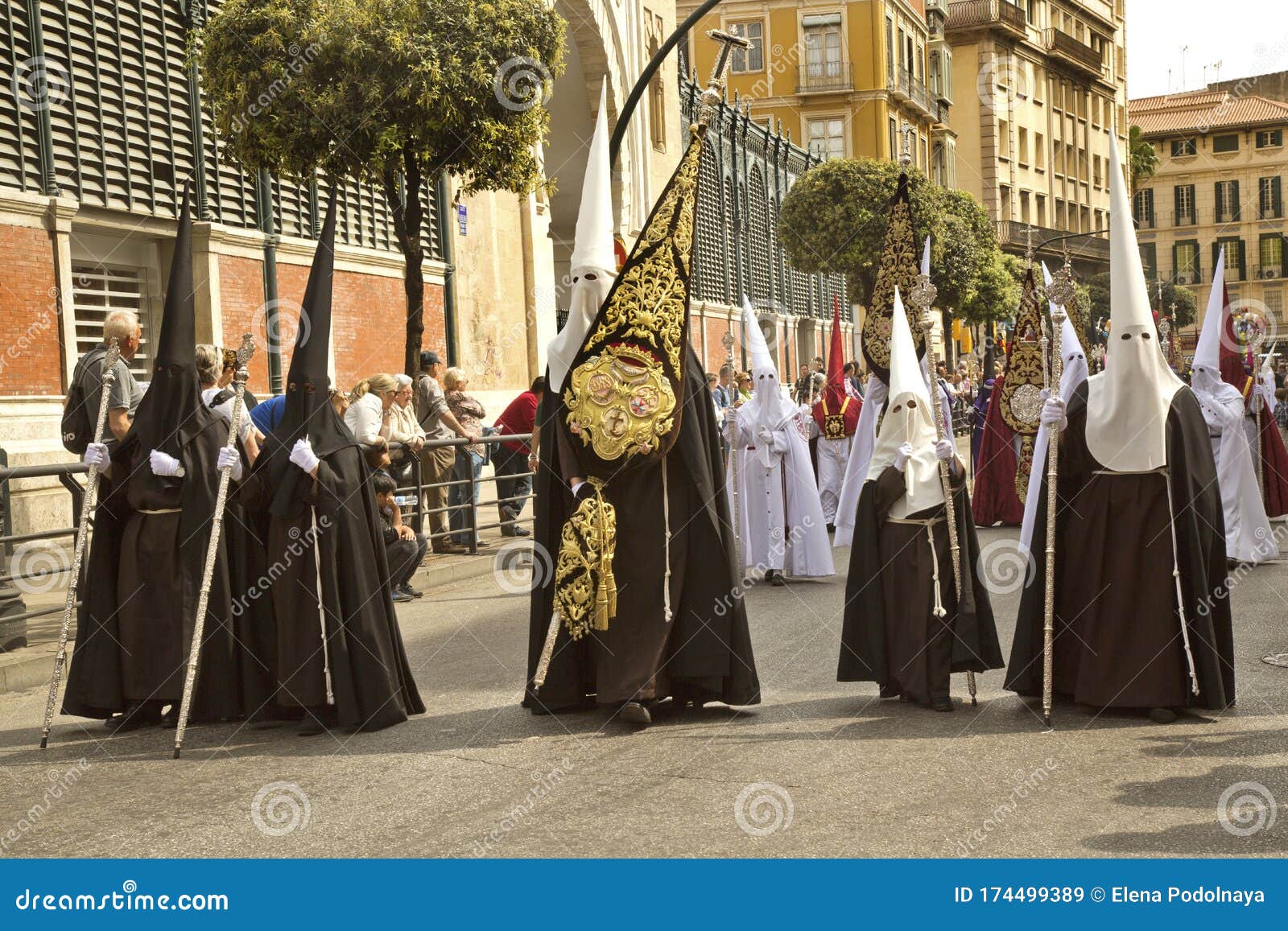Holy Week Procession in Malaga, Spain. Editorial Stock Image - Image of ...