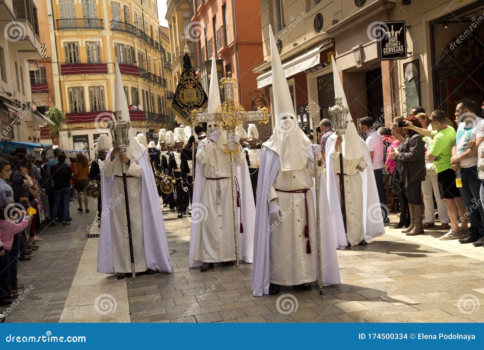 Holy Week Procession in Malaga, Spain. Editorial Stock Image - Image of ...