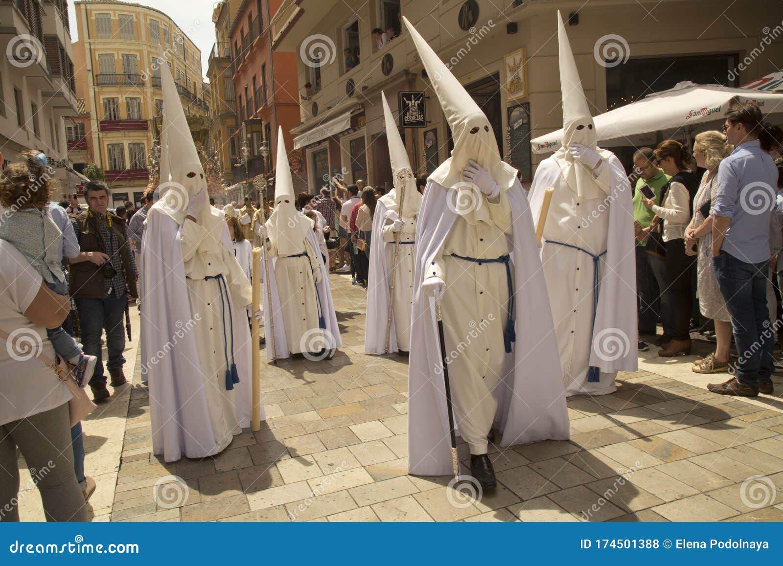 Holy Week Procession in Malaga, Spain. Editorial Stock Photo - Image of ...