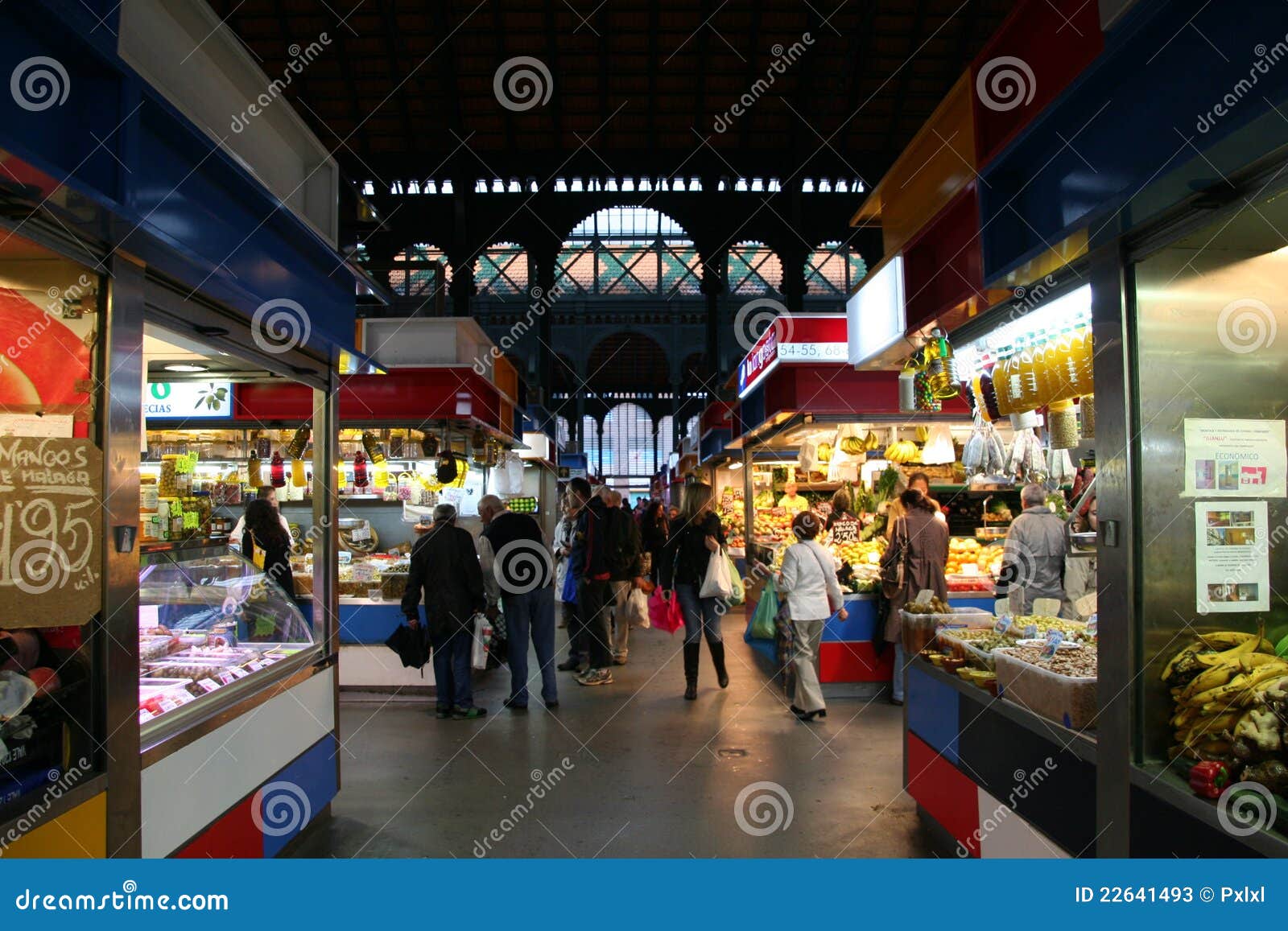 Malaga, Atarazanas Covered Market Editorial Stock Photo - Image of ...