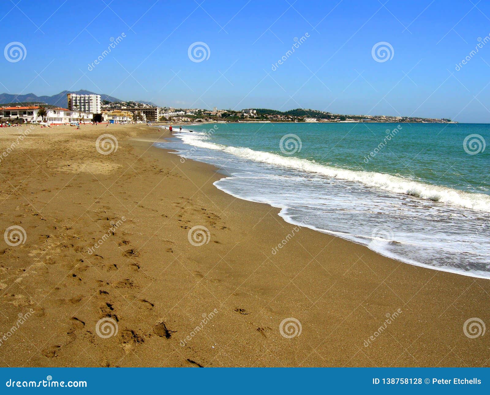 Malaga Beach Spain stock photo. Image of european, malaga - 138758128