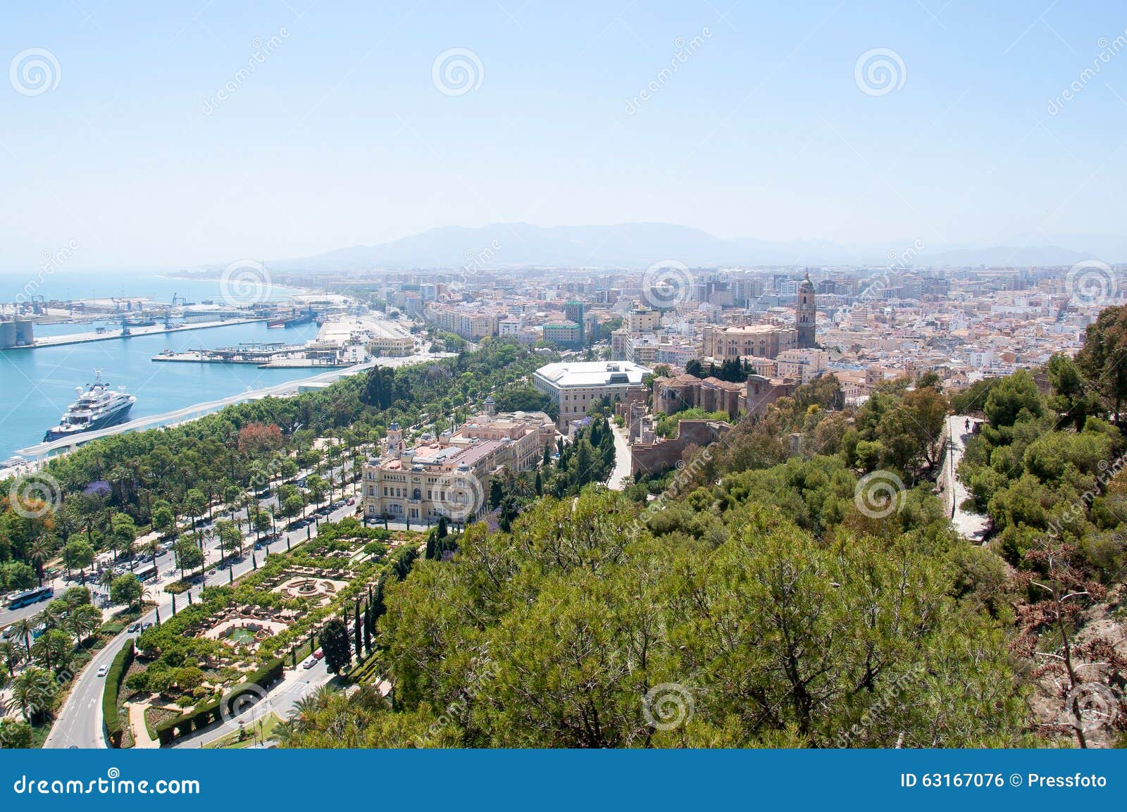 Malaga, Spain editorial photo. Image of evening, coastal - 63167076