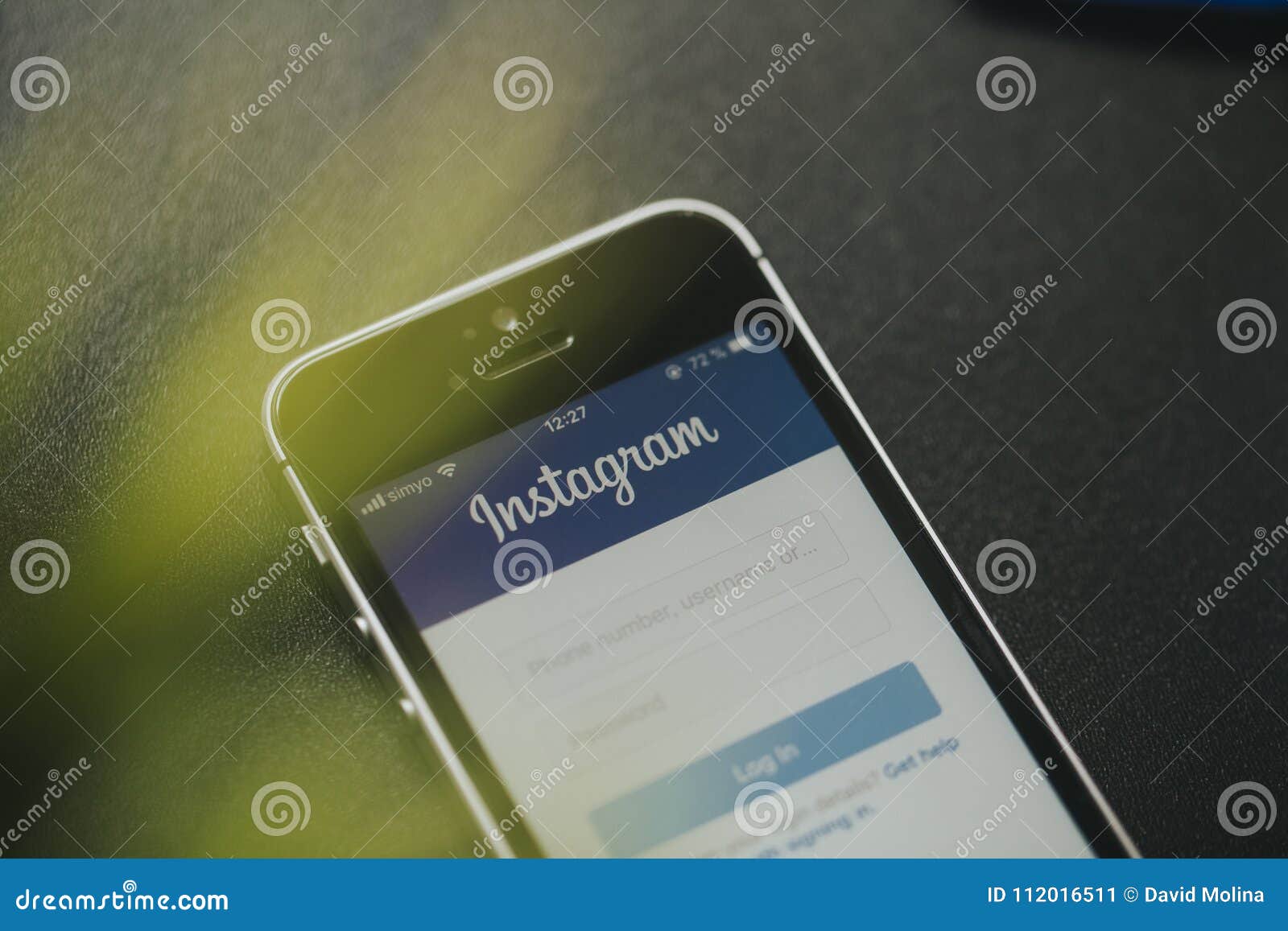 MALAGA, SPAIN - MARCH 6, 2018: Close Up of Instagram Mobile App in an ...