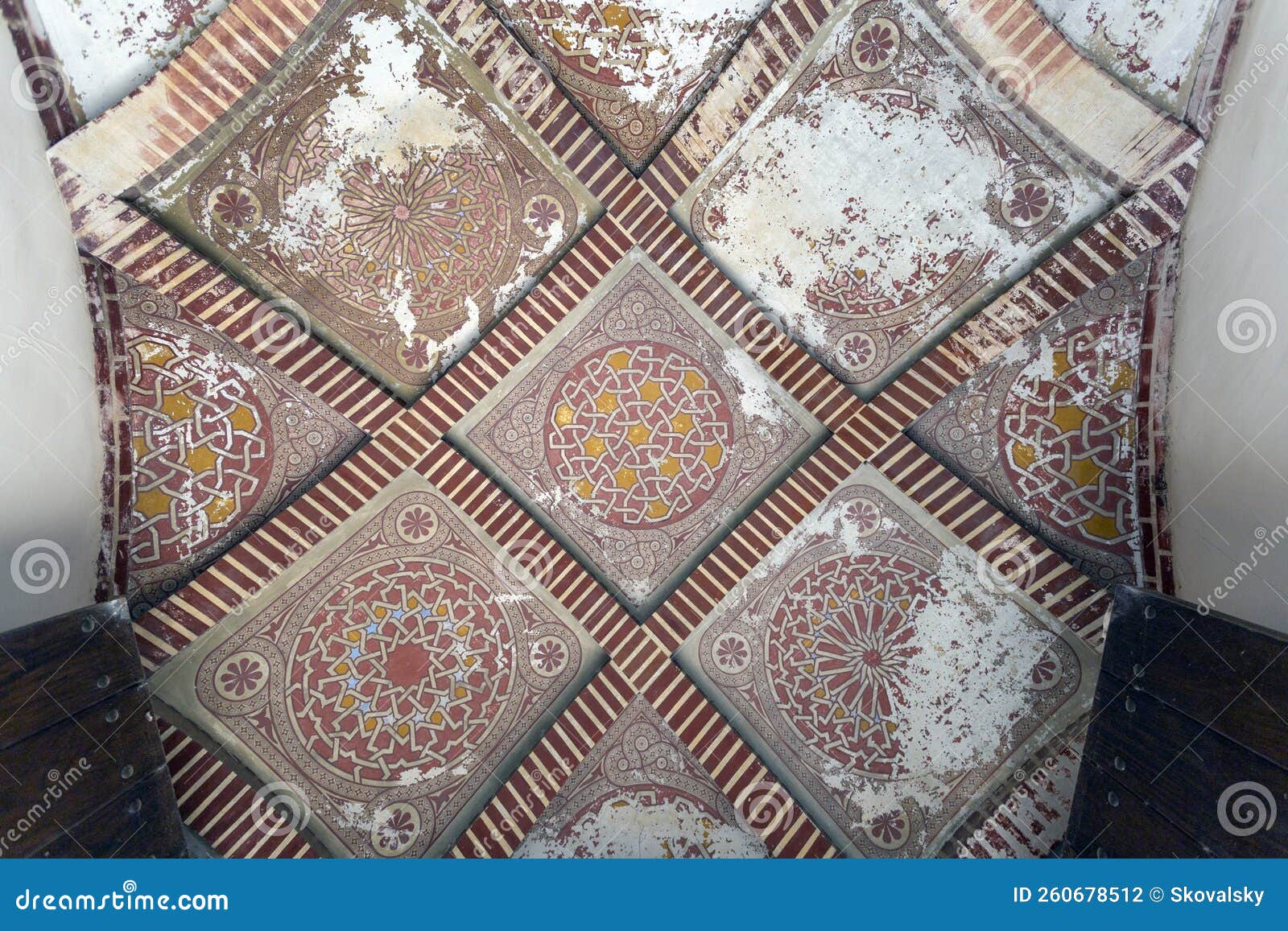 Ceiling in the Alcazaba of Malaga Editorial Photography - Image of ...