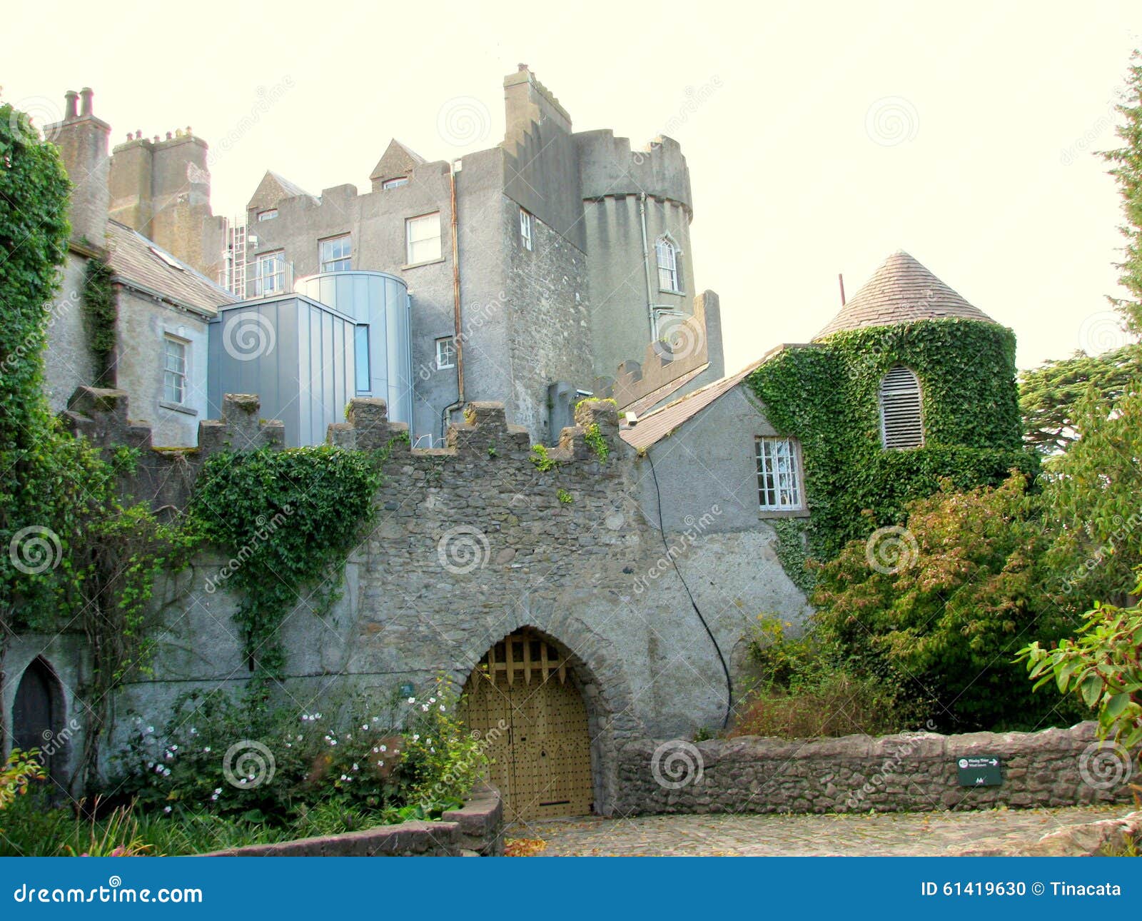 Malahide Castle in Dublin, Ireland. Stock Photo - Image of outdoors ...