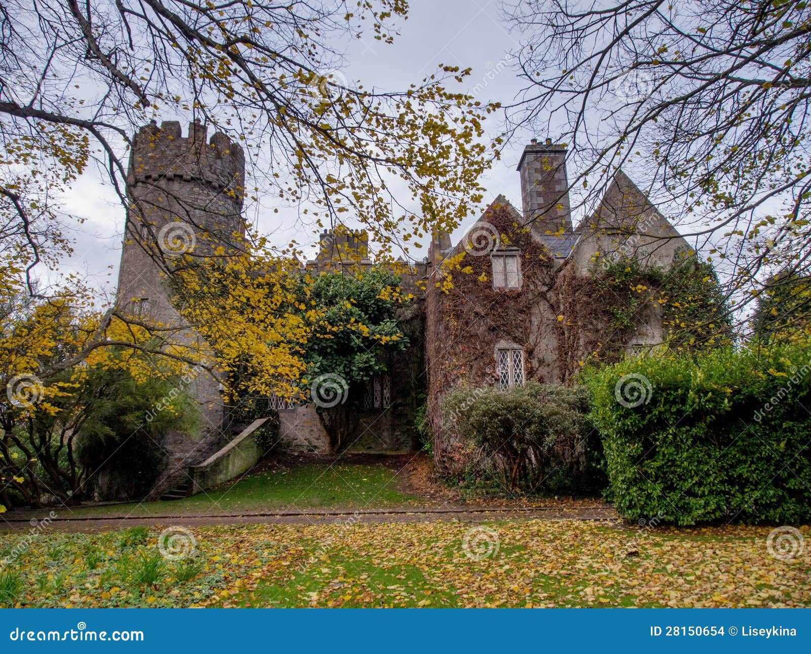 Malahide Castle in Ireland stock photo. Image of county - 28150654